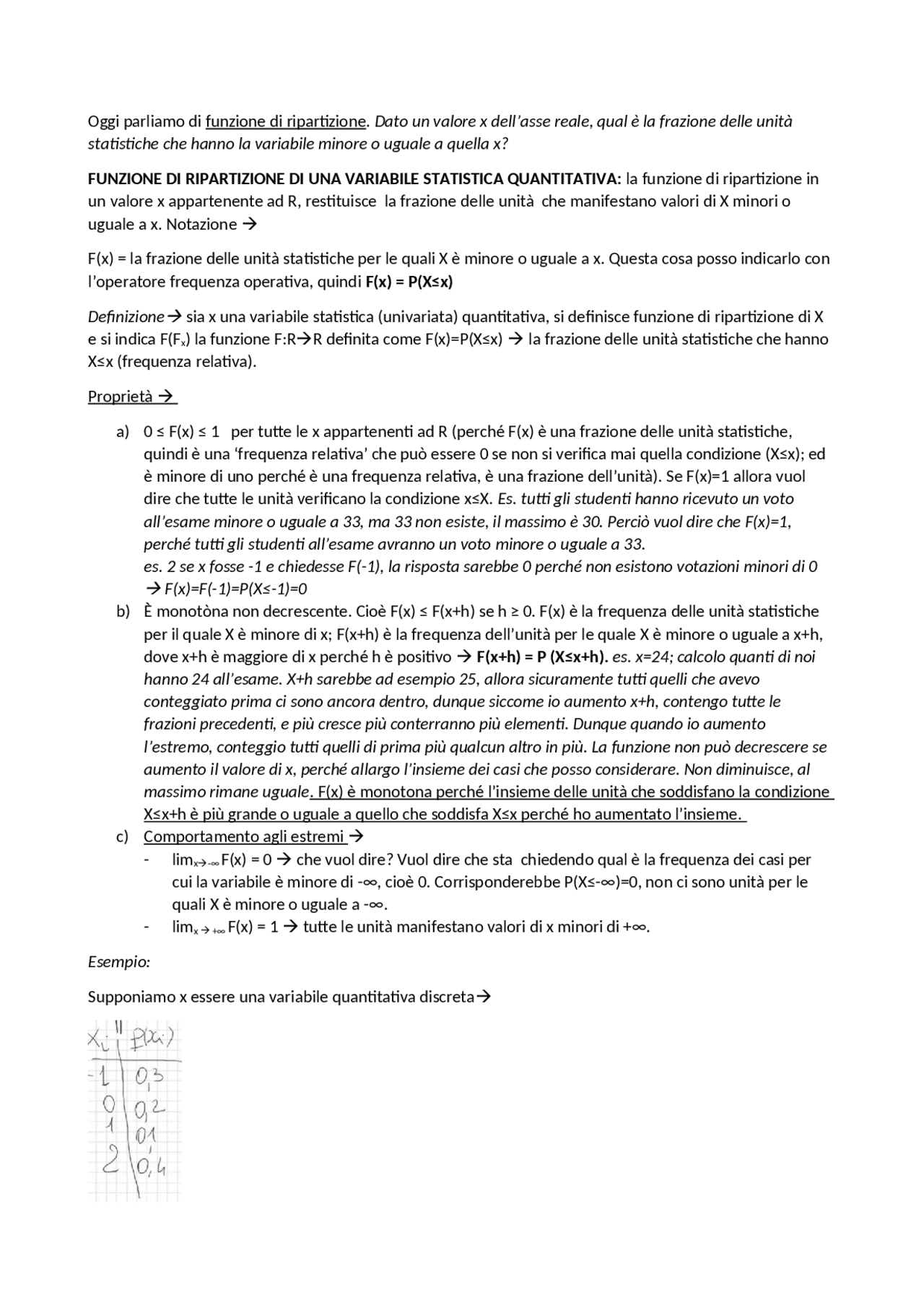 Appunti Lezione Statistica Docsity