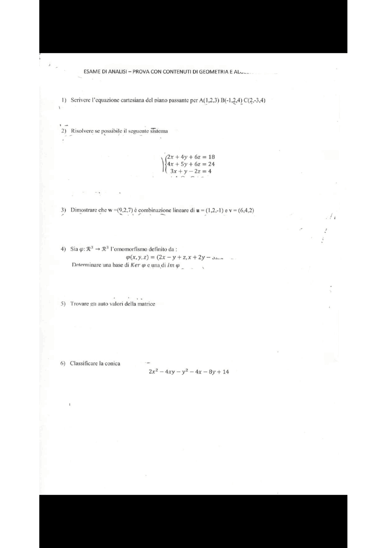 Elaborato Analisi Matematica N2 Docsity