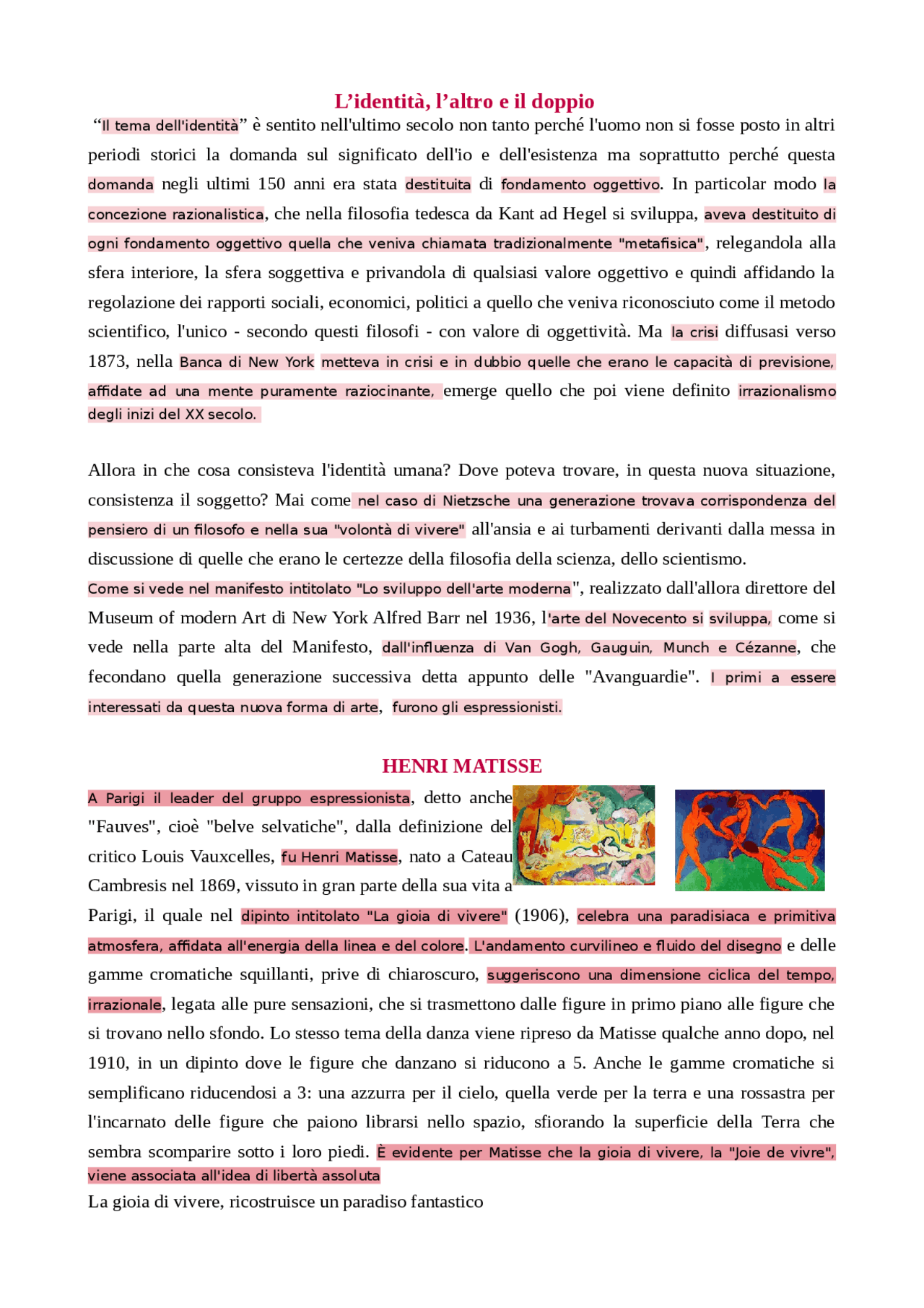 Appunti Storia Dellarte Docsity