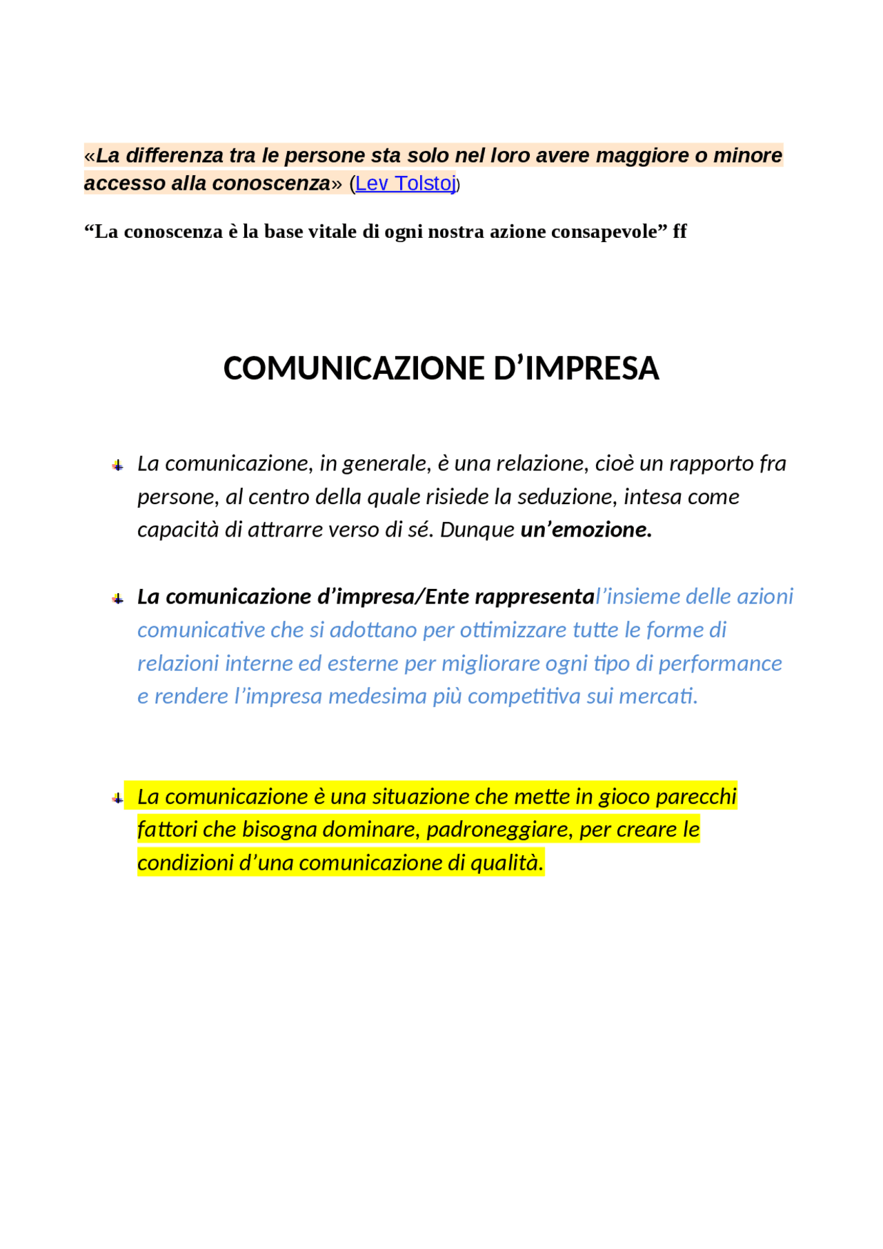 Comunicazione Pubblica Docsity