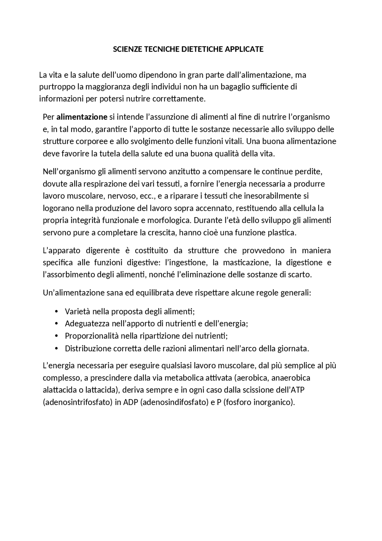 Scienze Tecniche Dietetiche Applicate Pegaso L22 2021 2022 Docsity