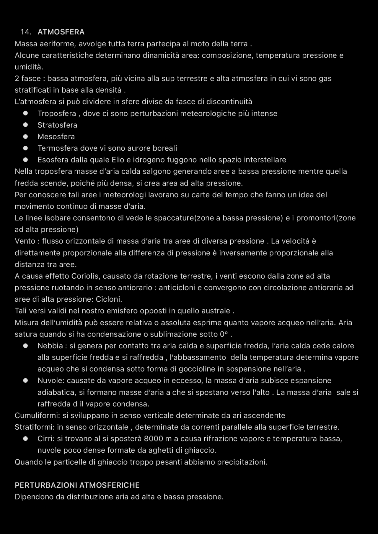 Atmosfera Scienze Della Terra Docsity
