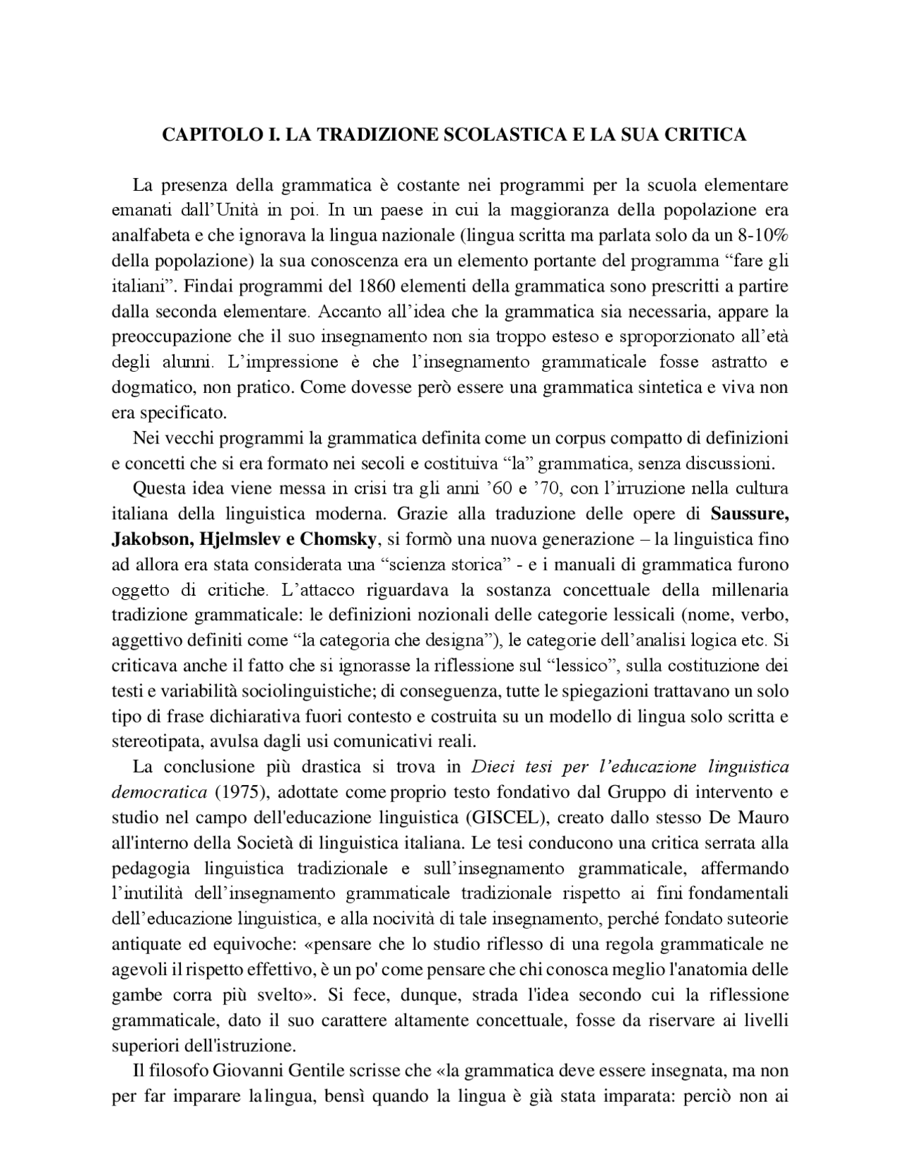 Capire La Grammatica Docsity
