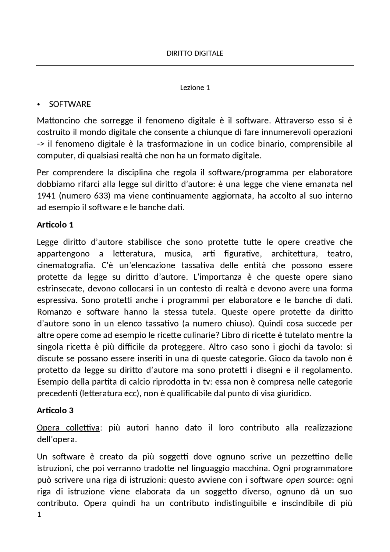 Appunti Diritto Digitale Docsity