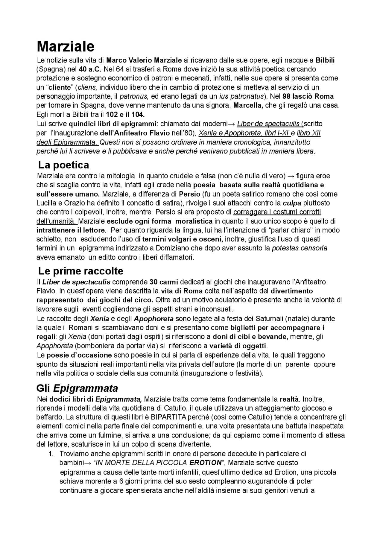Marziale E Giovenale Satira 6 Contro Le Donne Docsity