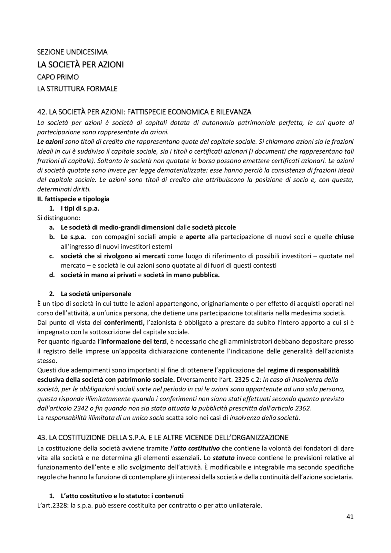 Riassunto Manuale Diritto Commerciale Cian Docsity