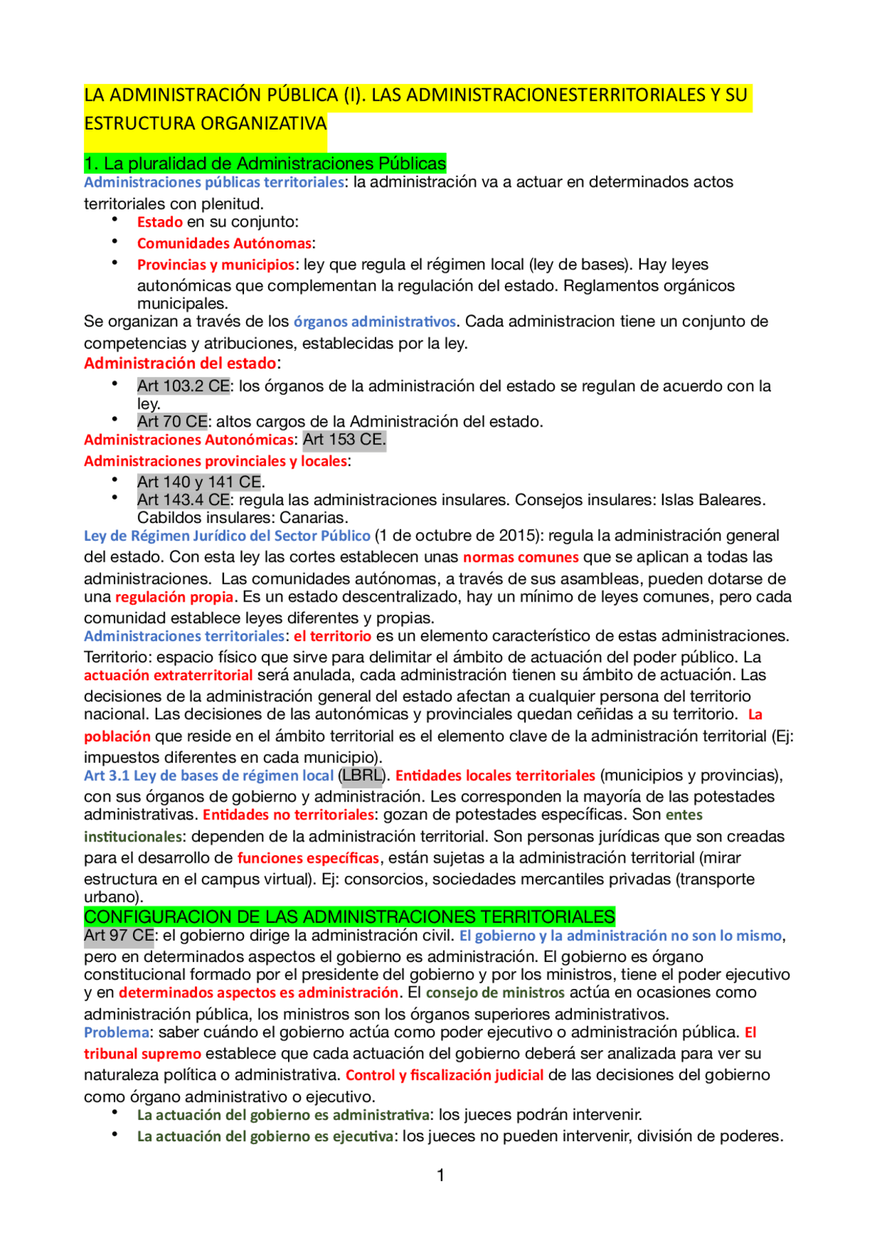 Resúmenes De Derecho Administrativo Docsity