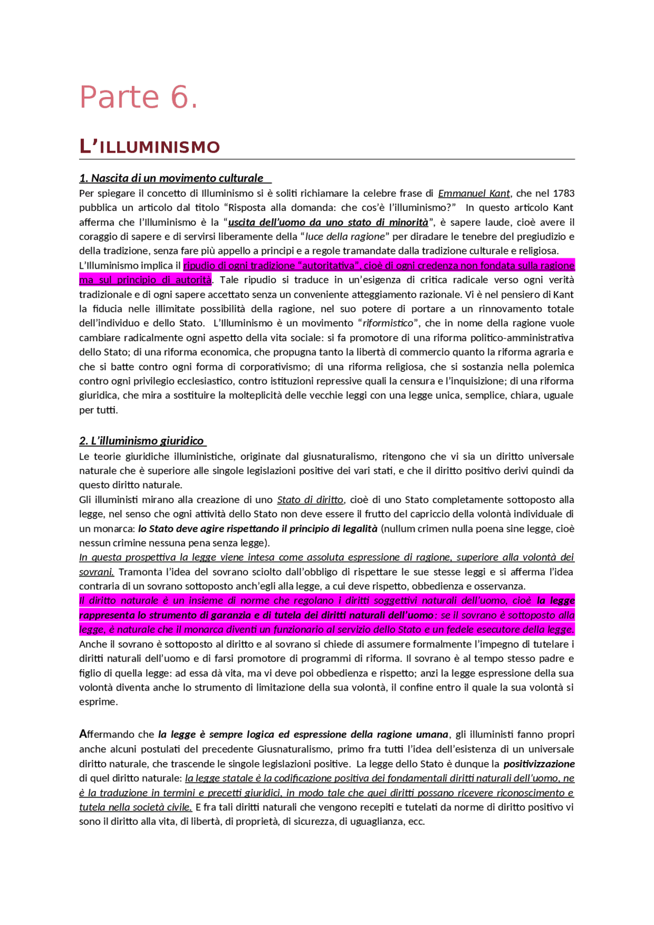 Appunti Presi A Lezione Docsity