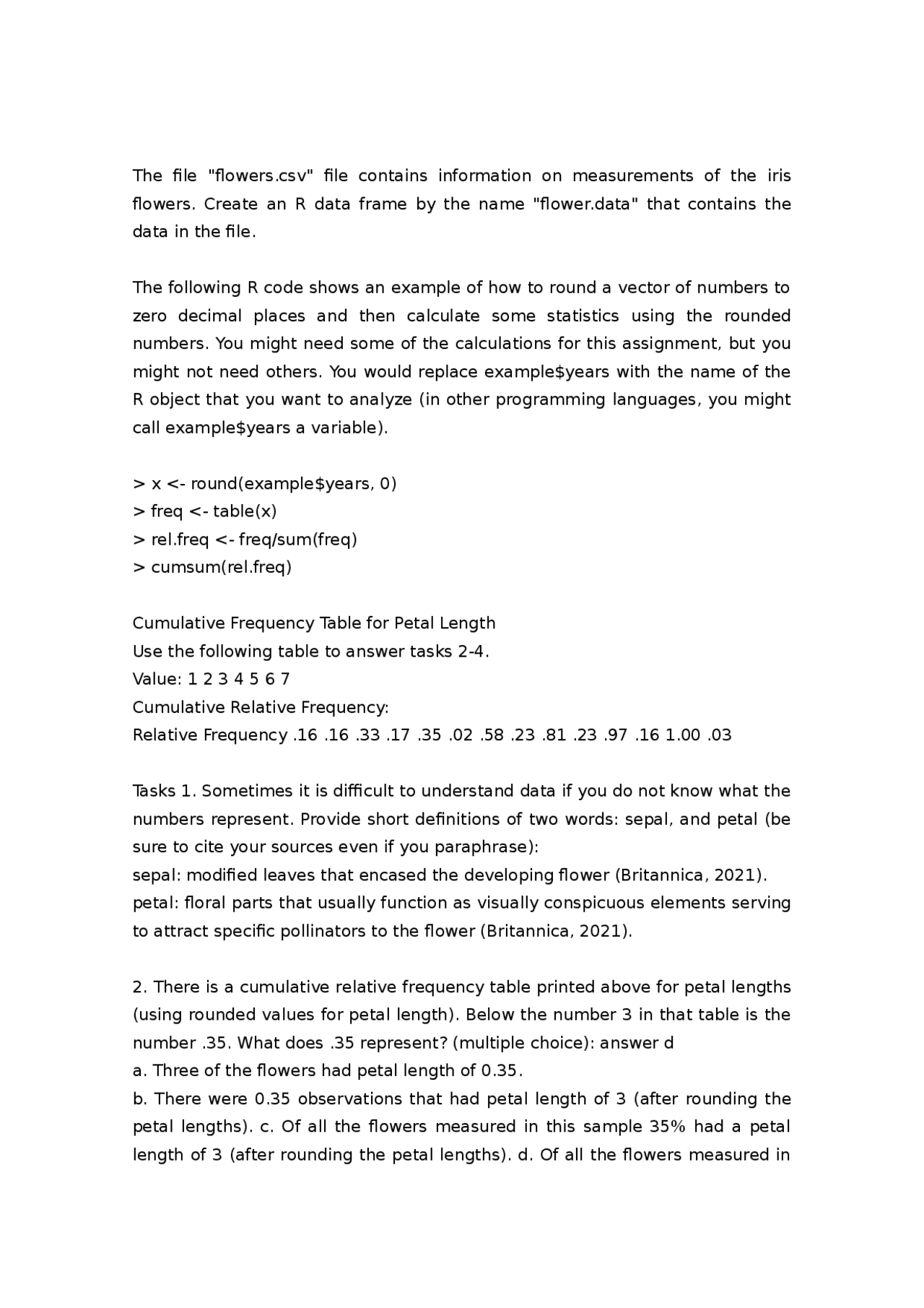This Is An Assignment For Math 1208 Class Assignment Docsity