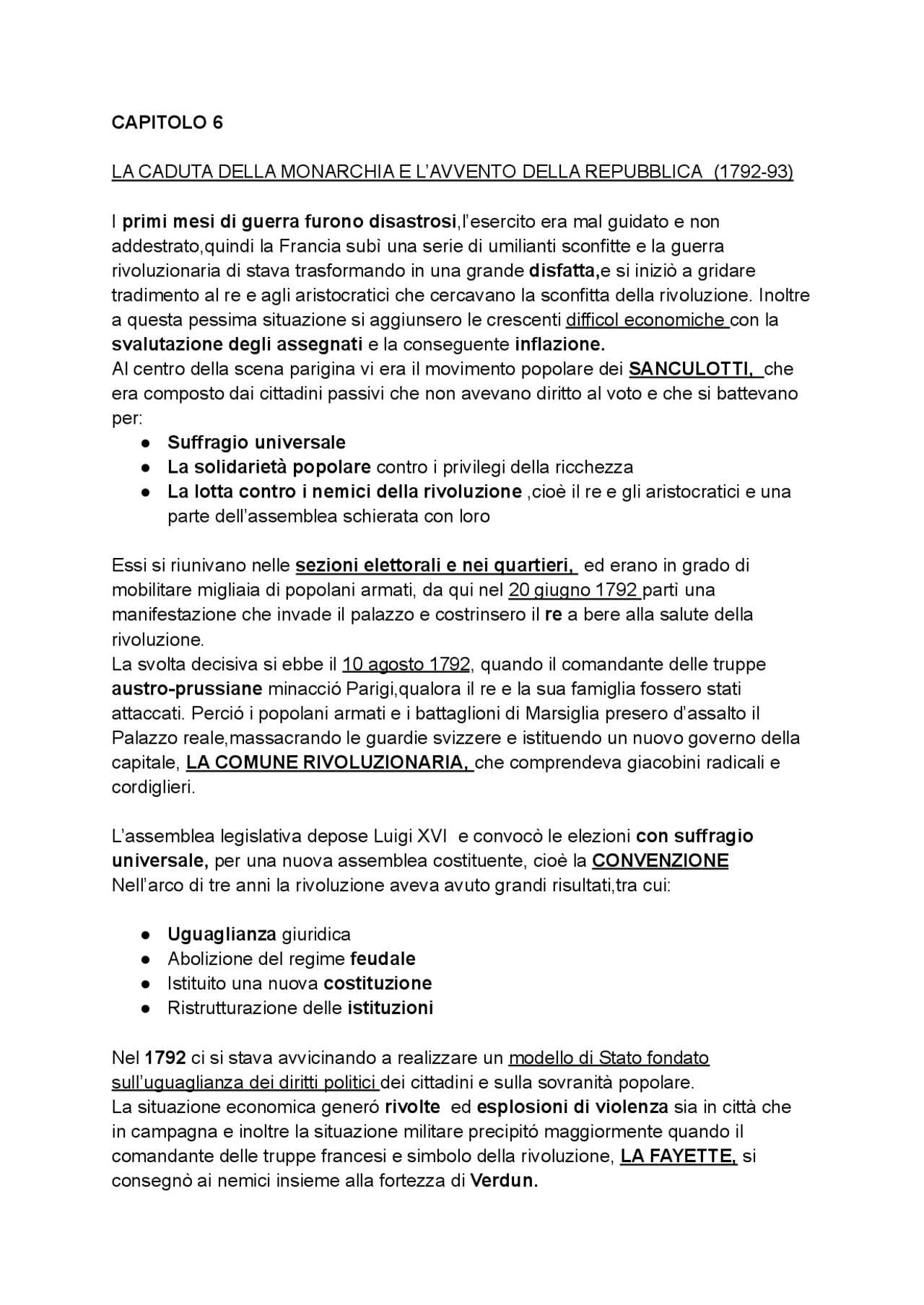 Riassunto Capitolo 6 Storia Concetti Appunti Di Storia Docsity