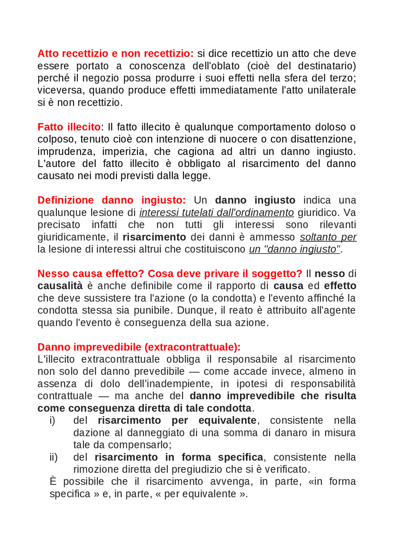 Esame Diritto Privato Domande Risposte Docsity