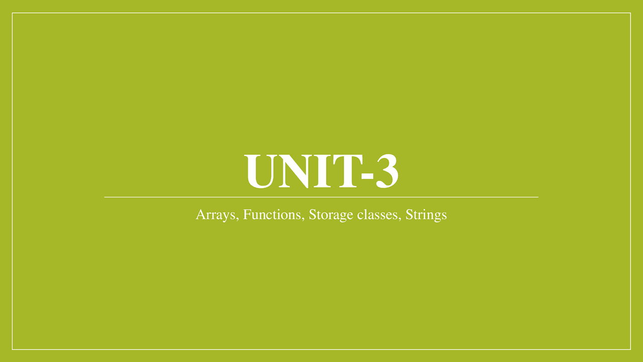 Arrays And Functions Docsity