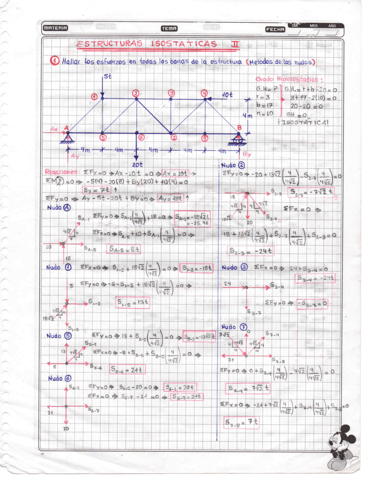 Ejercicio propuesto para Cercha 1 - Docsity