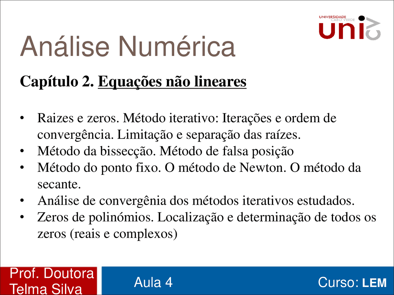 Matematica Computacional Docsity