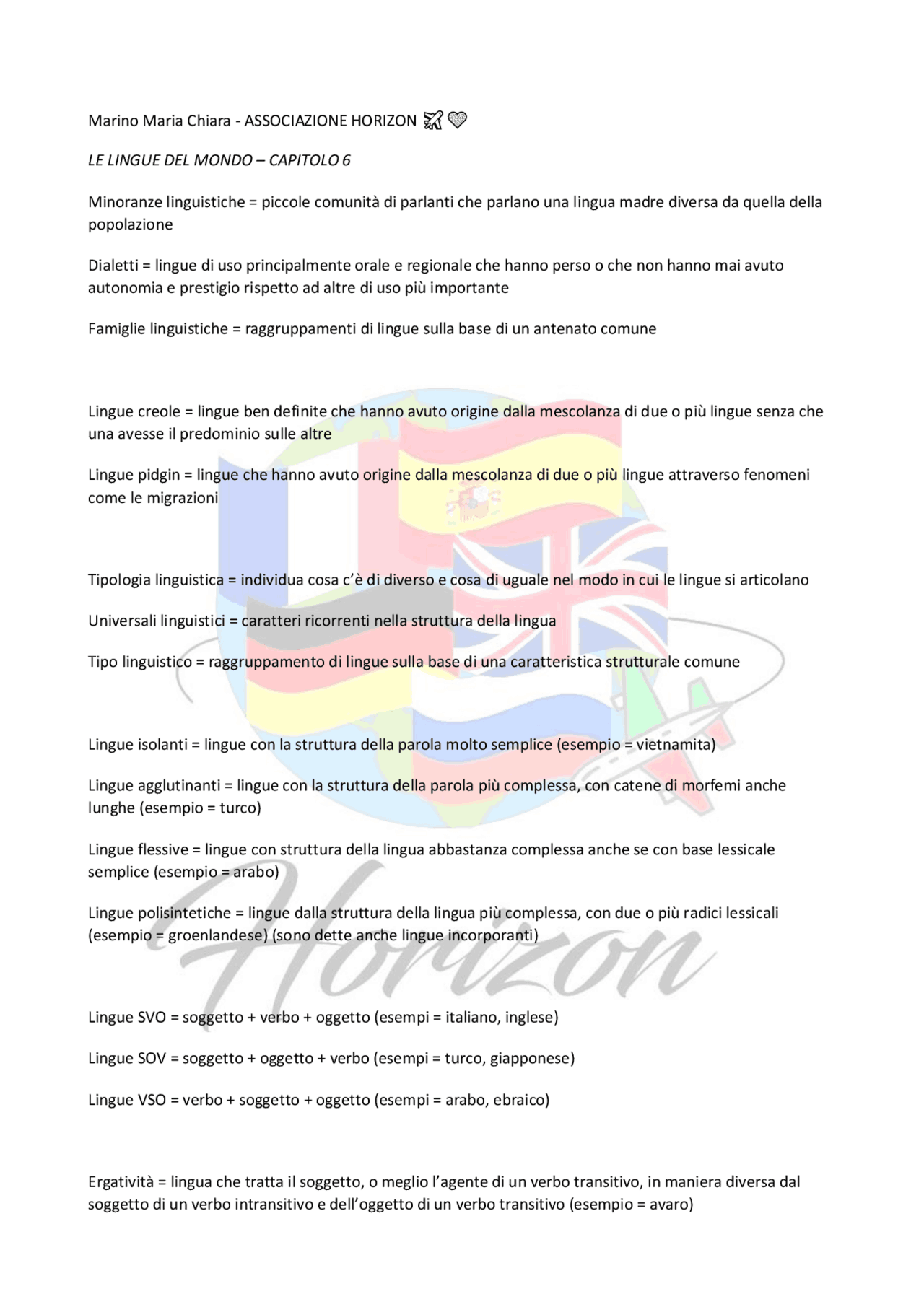 La Linguistica Un Corso Introduttivo Cap 6 E 7 Docsity