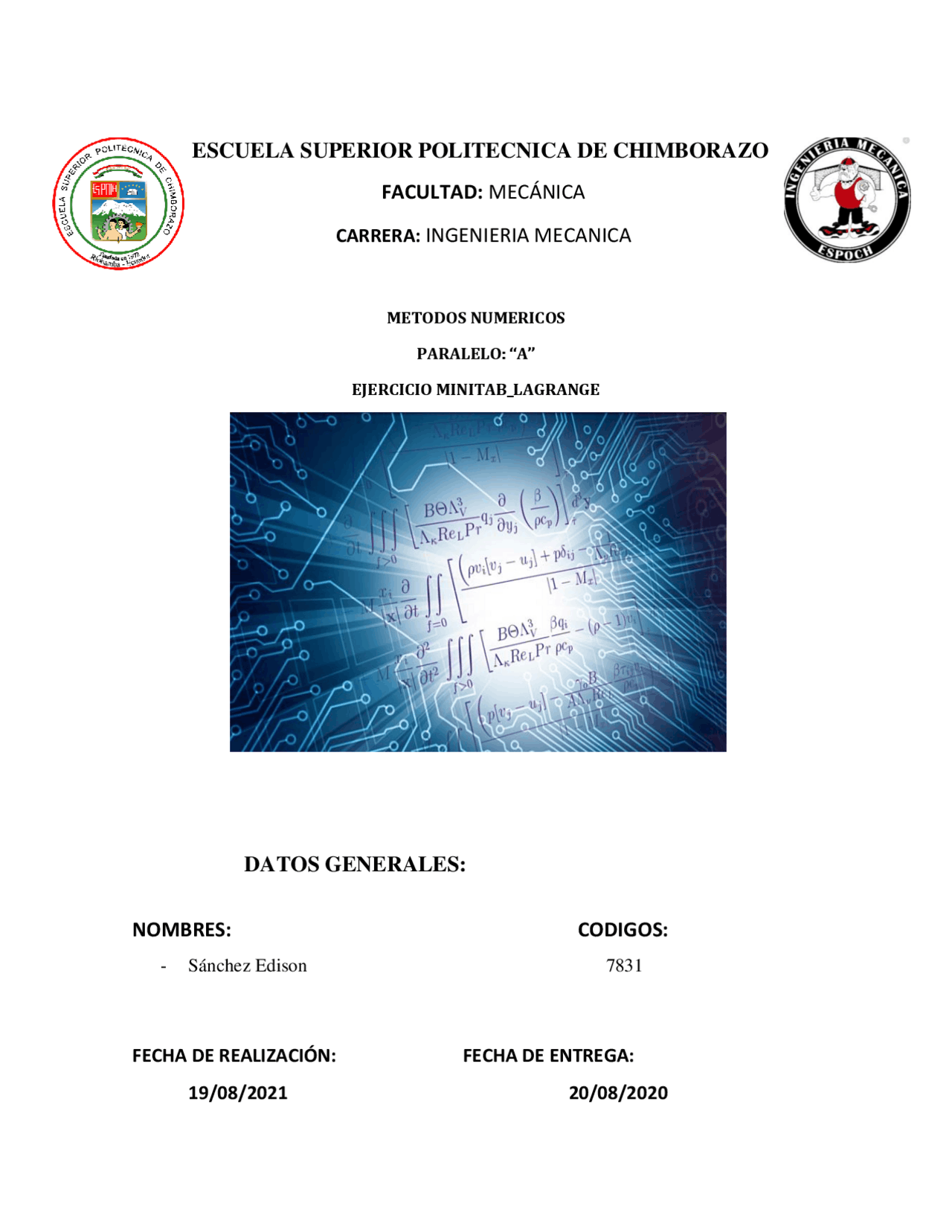 Ejercicios De Metodos Numericos Docsity