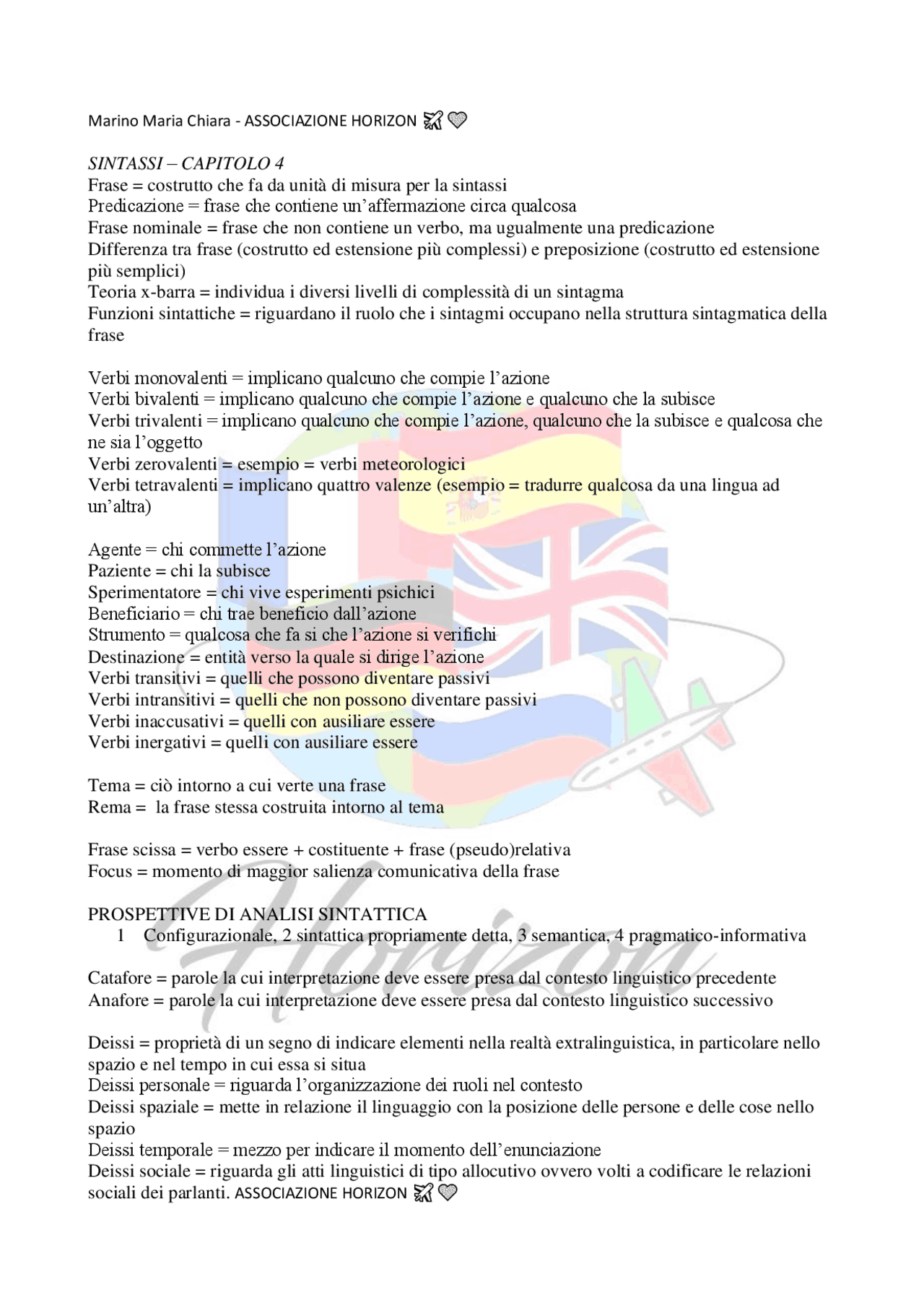 La Linguistica Un Corso Introduttivo Cap 4 Docsity