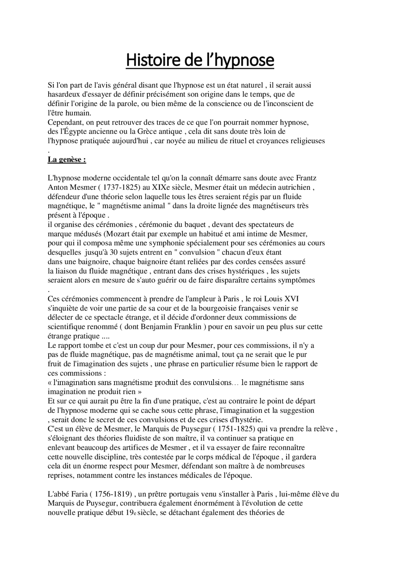 Lipnotismo Nellhorla Di Maupassant Docsity