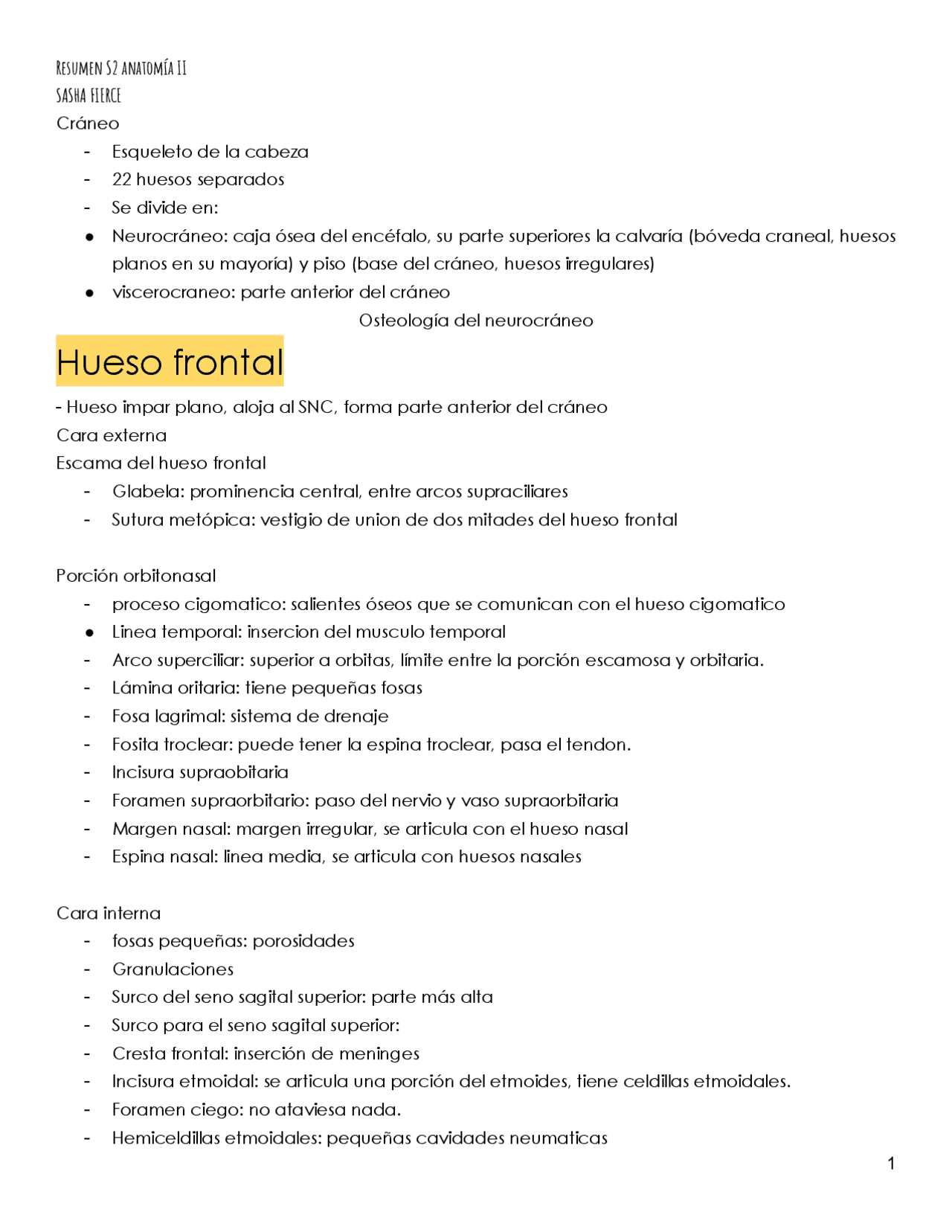 Apuntes De Cabeza Y Cuello Docsity