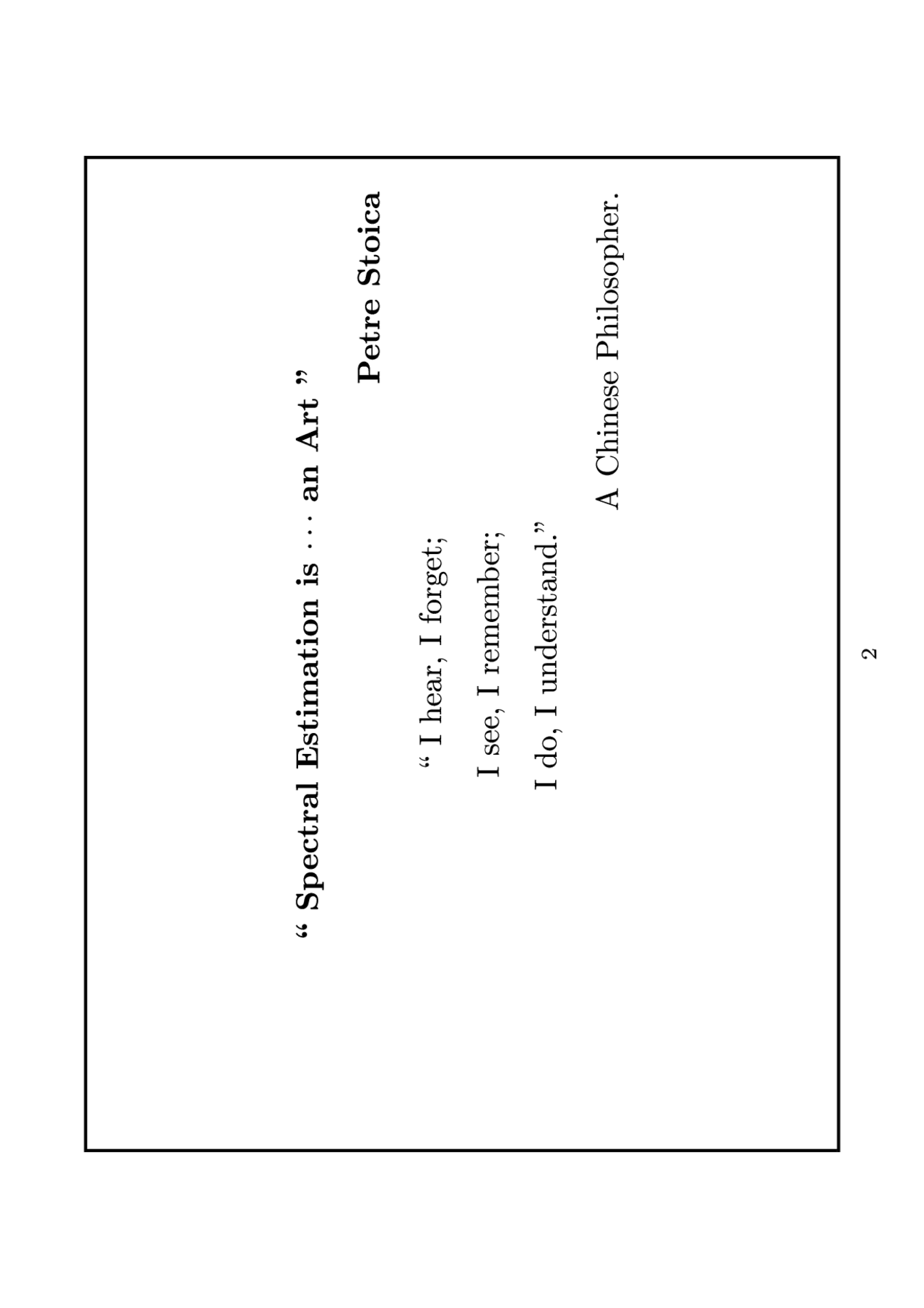 Estimation And Detection Estimation And Detection Estimation And