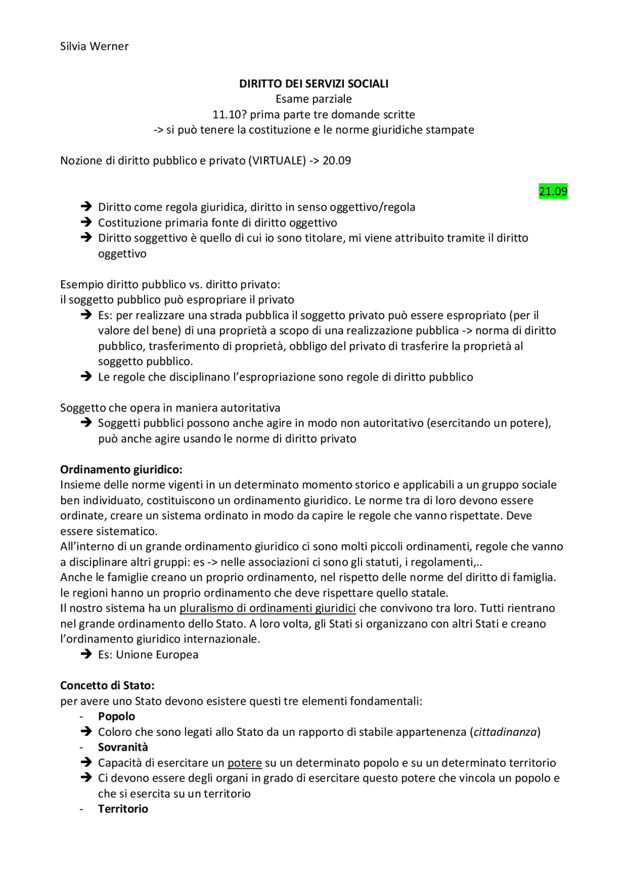 Appunti Diritto Servizi Sociali Docsity