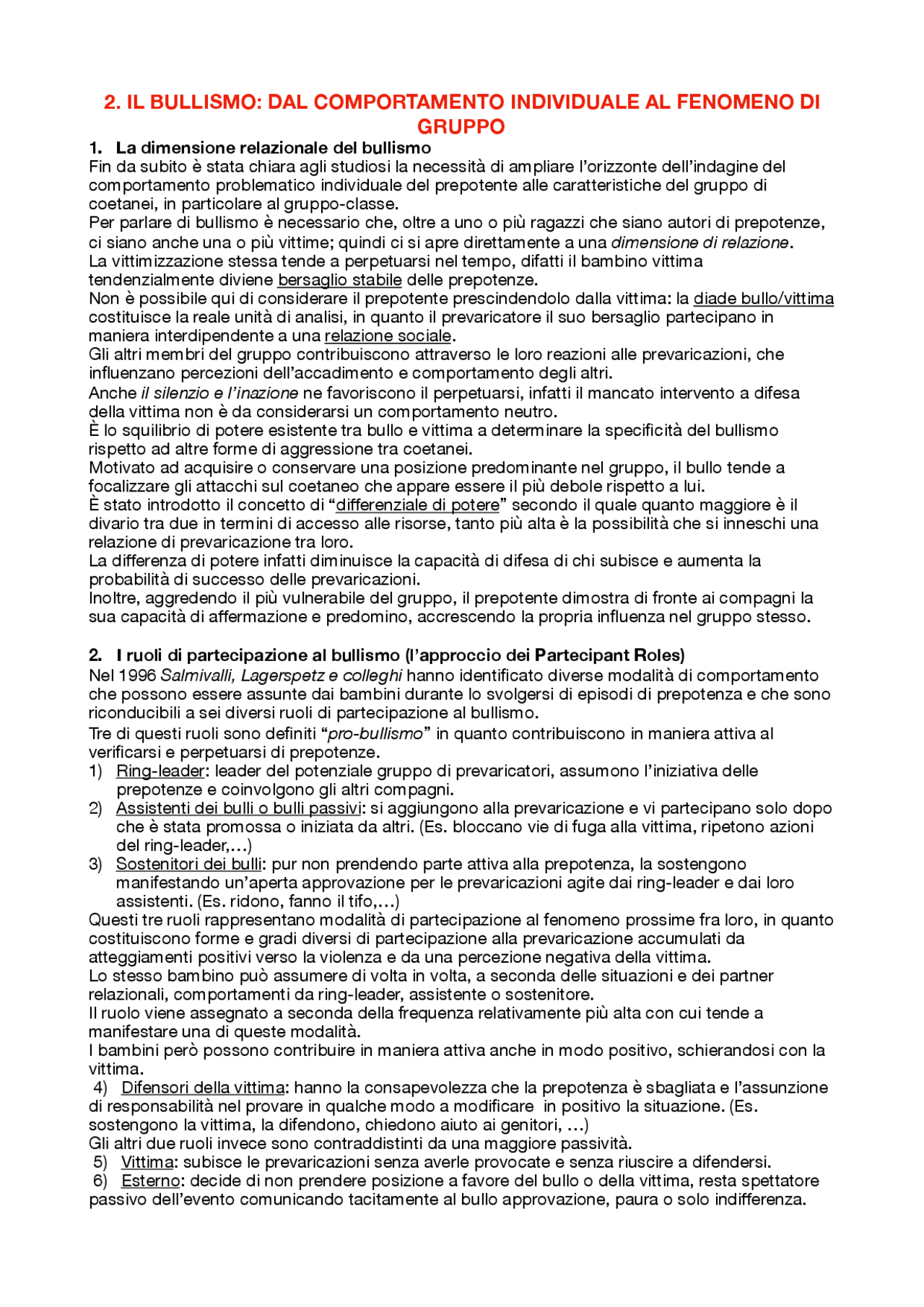Capitolo 2 Immoralità Del Bullismo Docsity