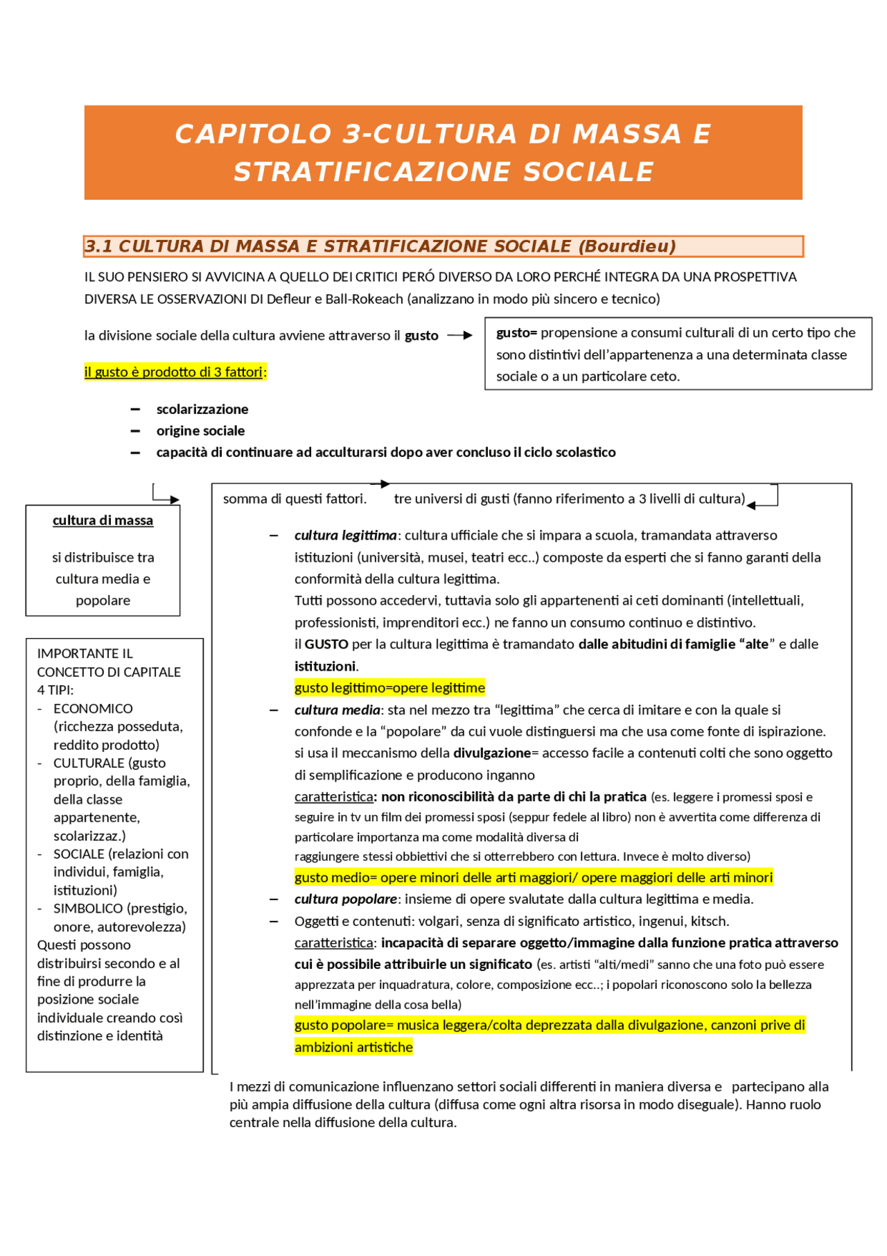 Schemi Capitolo 3 Comunicazioni Di Massa Docsity