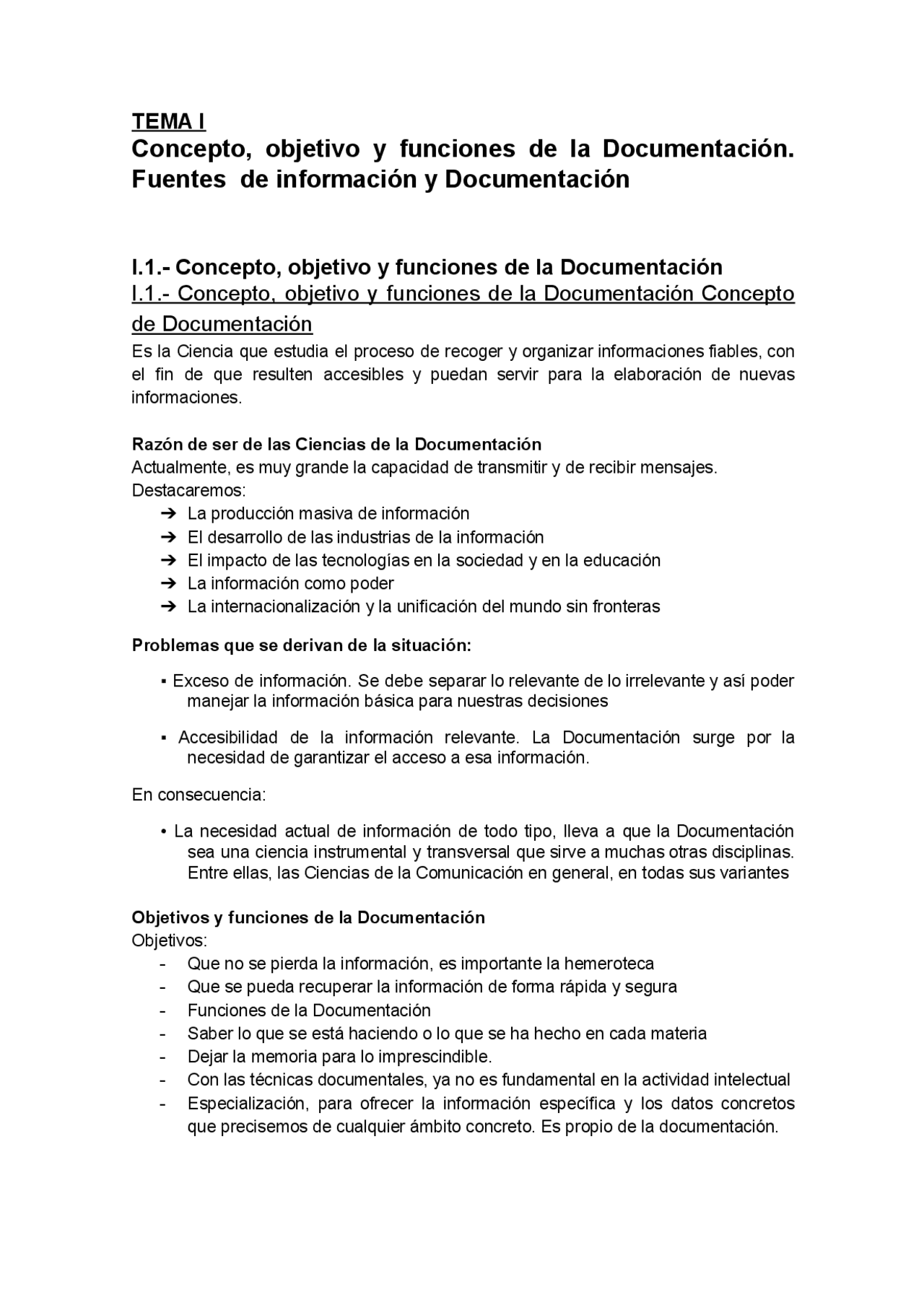Apuntes Gestión De Fuentes Documentales Docsity