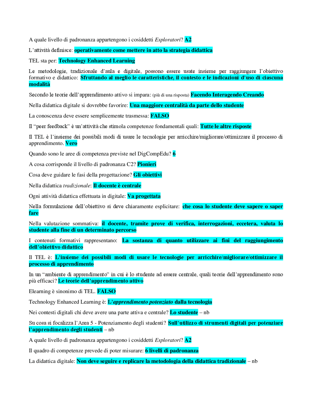 Eipass Didattica Digitale Integrata Modulo 5 Prove Desame Di