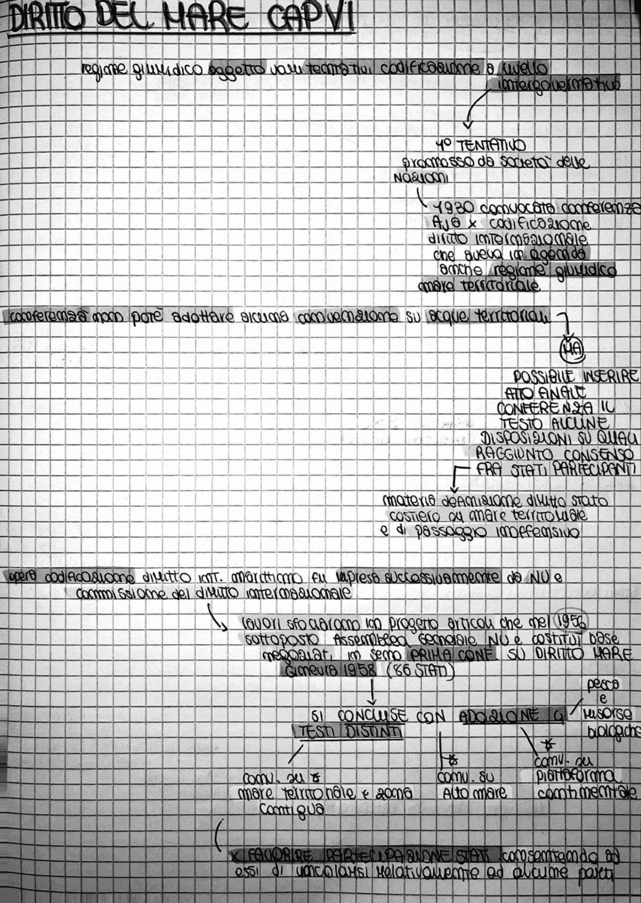 IL DIRITTO DEL MARE - SCHEMI (GESTRI 2021) - Docsity