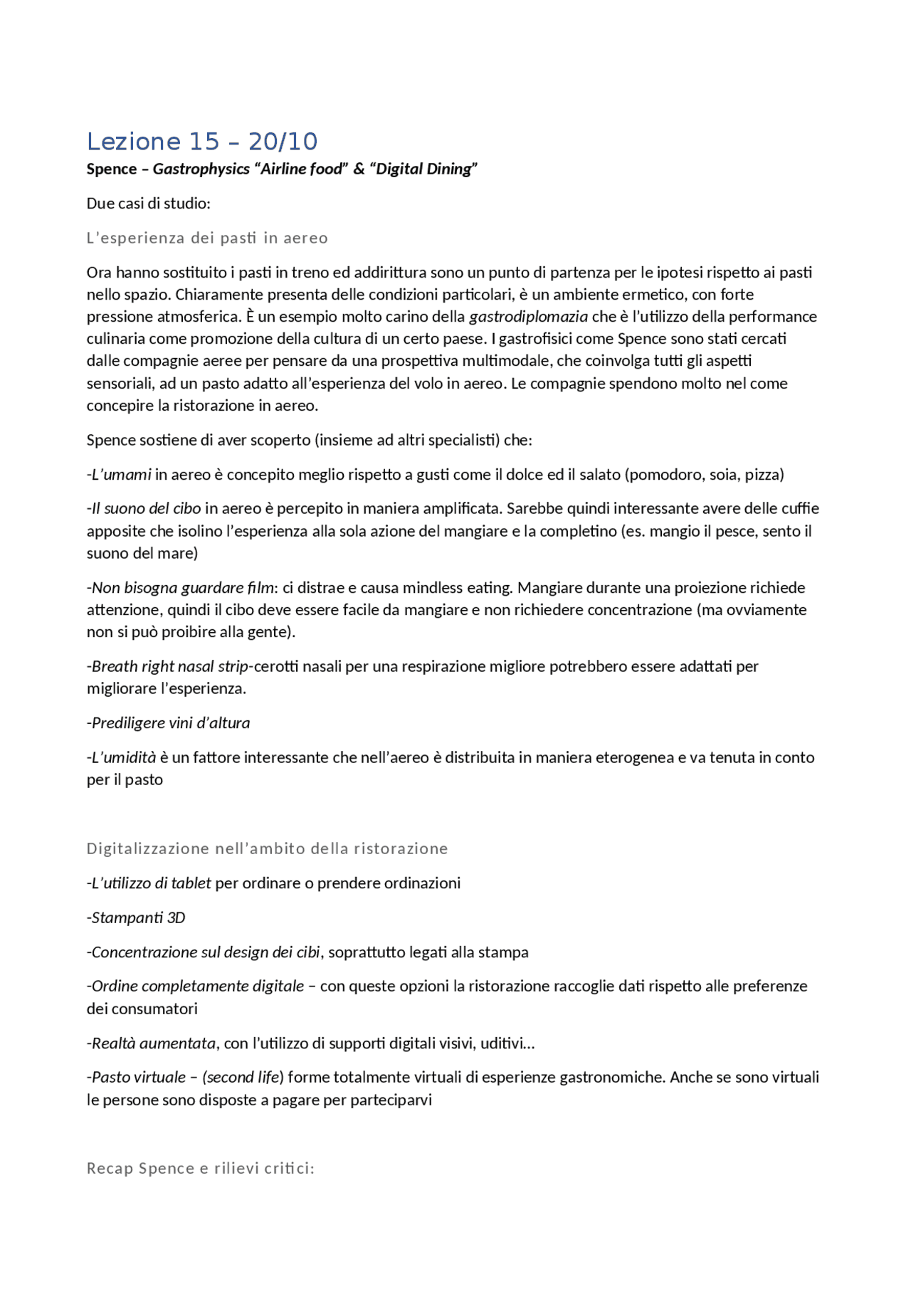 Riassunto lezione 15 semiotica - Docsity