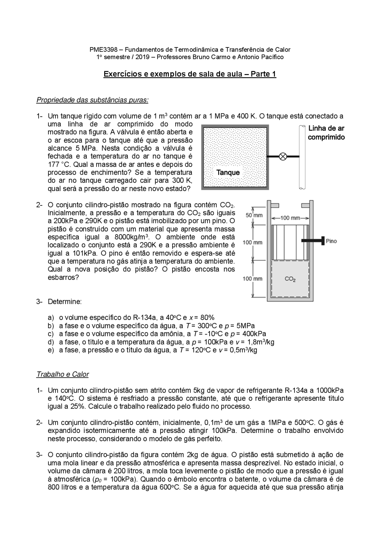 Exercicios De Termodinamica Quimica Exercícios Termodinâmica Docsity