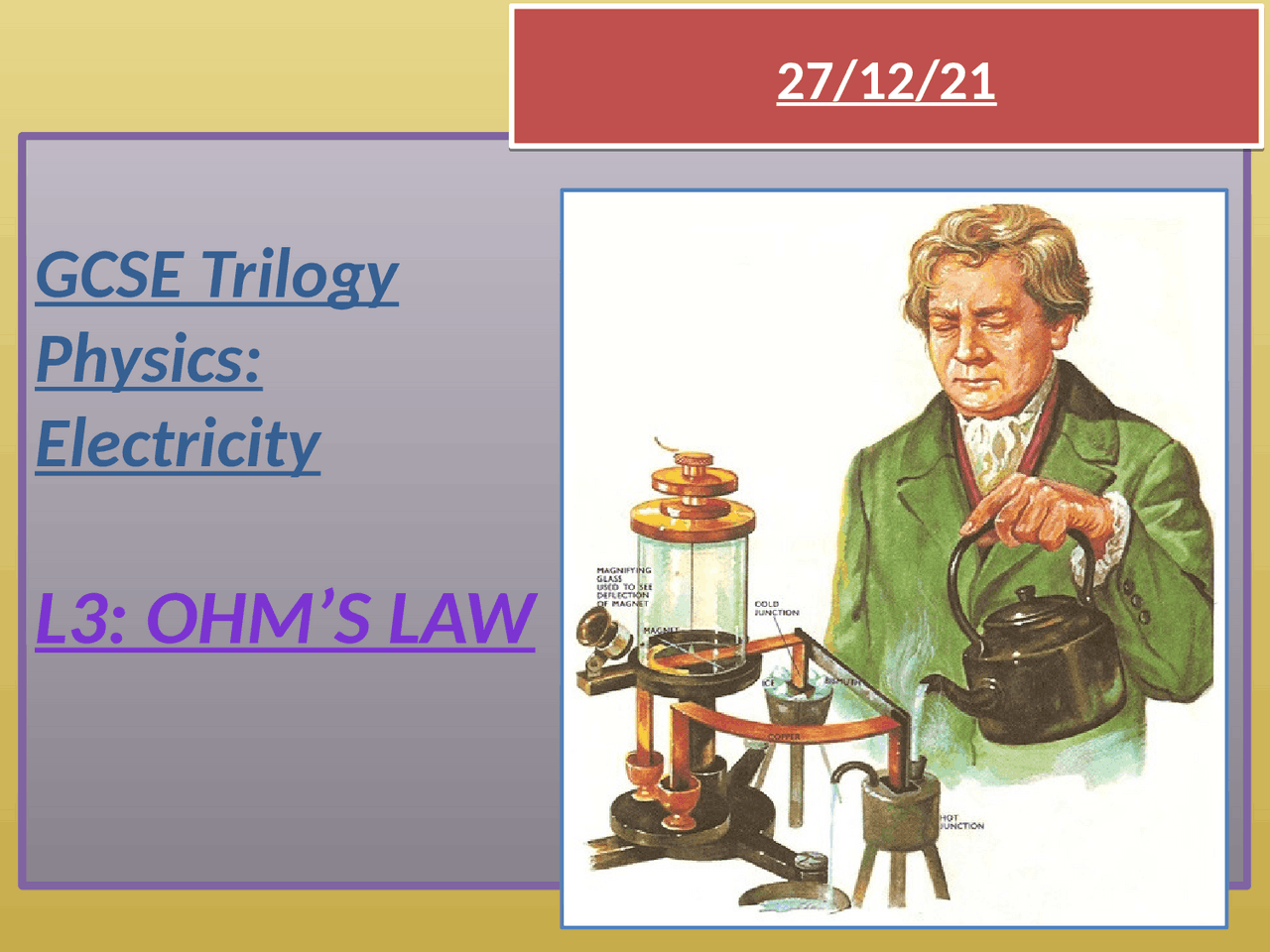 Physics Ohms Law DrGardener - Docsity
