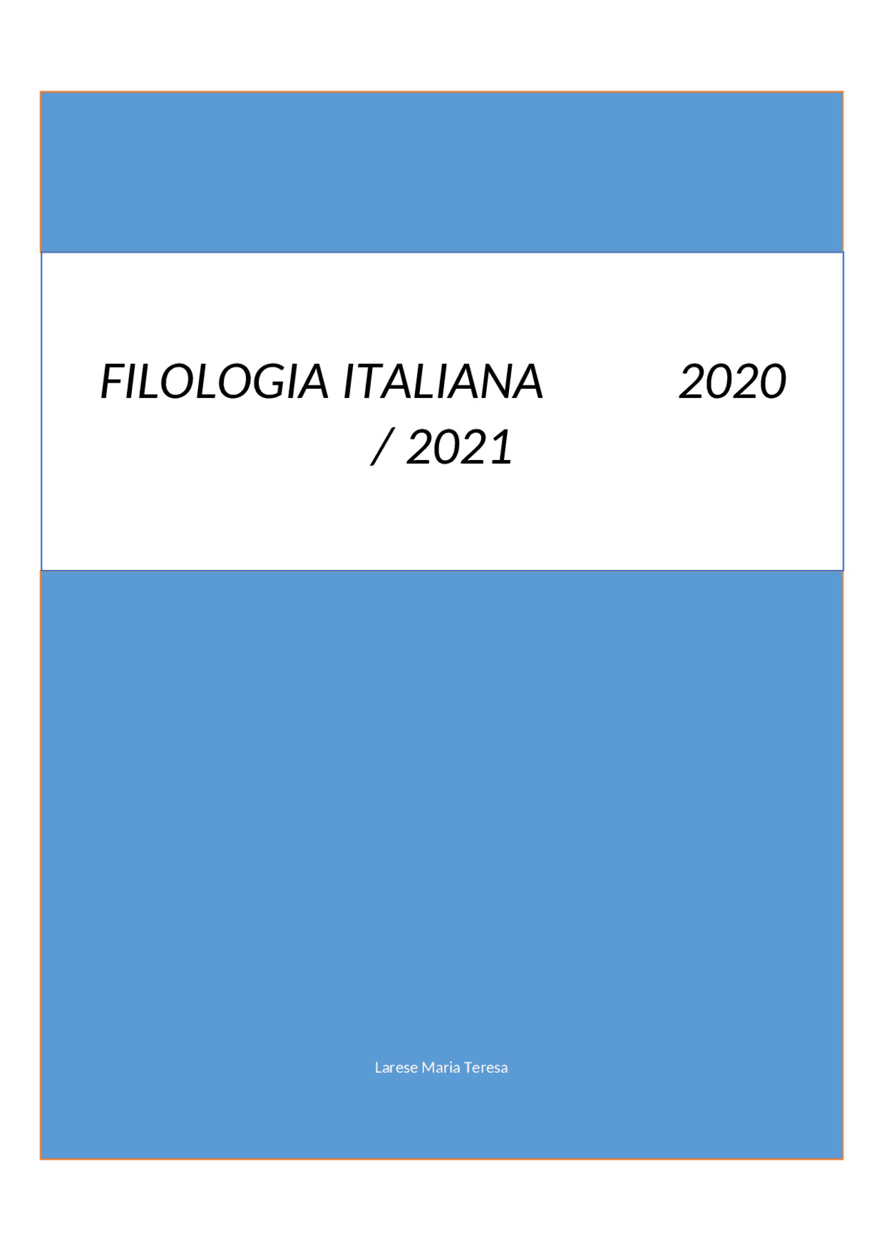 Appunti lezioni Filologia Italiana - Cappi - Docsity