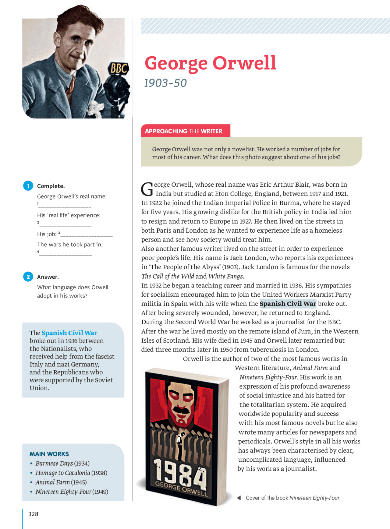 George Orwell: an Introduction - Docsity