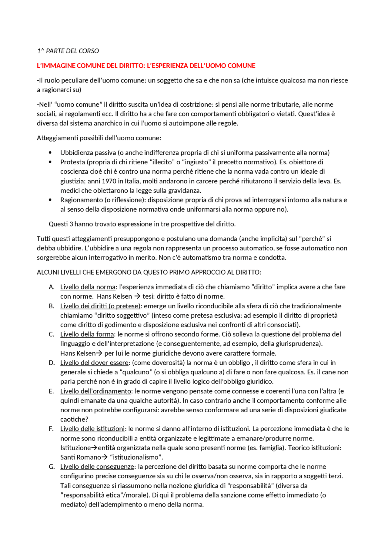 Appunti Filosofia Del Diritto Docsity