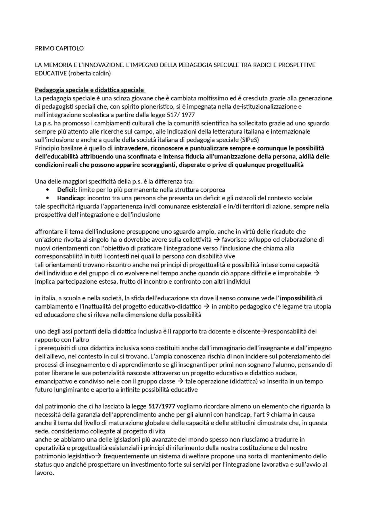 Pedagogia Dellinclusione Socio Educativa Docsity