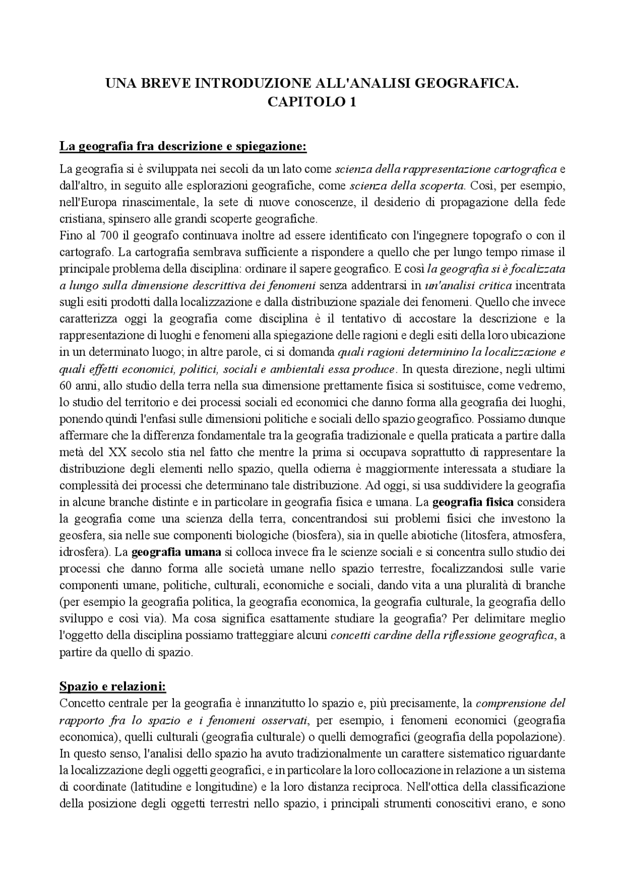 Riassunti Geografia del Made in Italy Celata - ECOTURS - Docsity