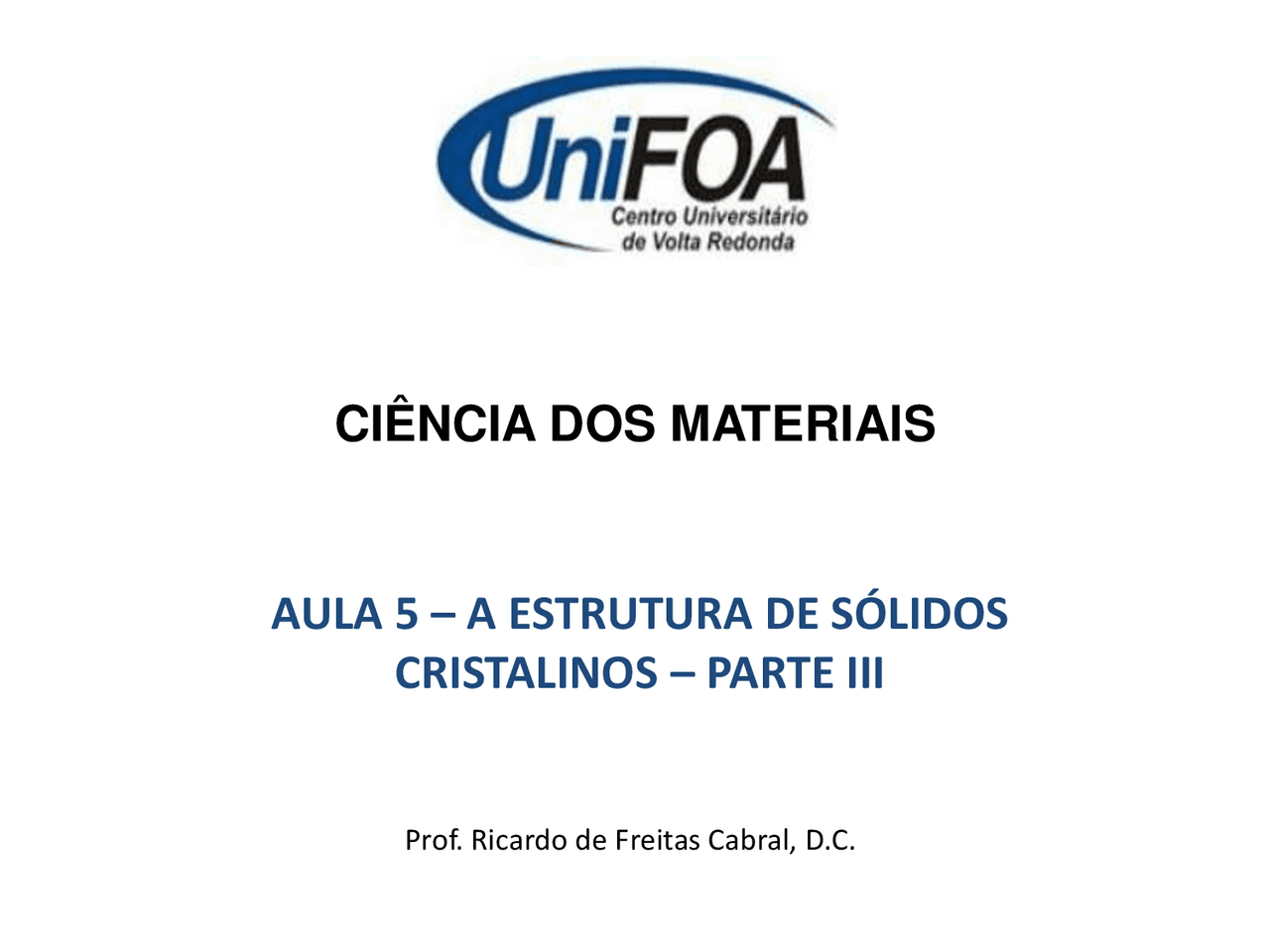 Aula 5 Estrutura Dos Materiais Docsity
