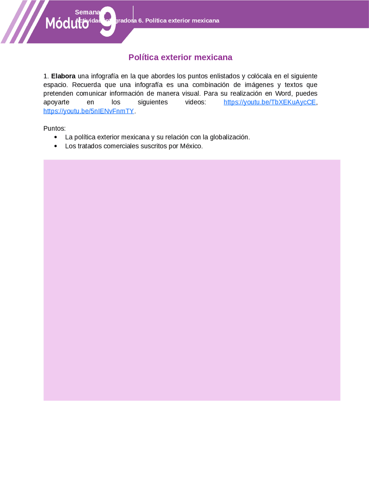 Actividad integradora 6 módulo 9 - Docsity