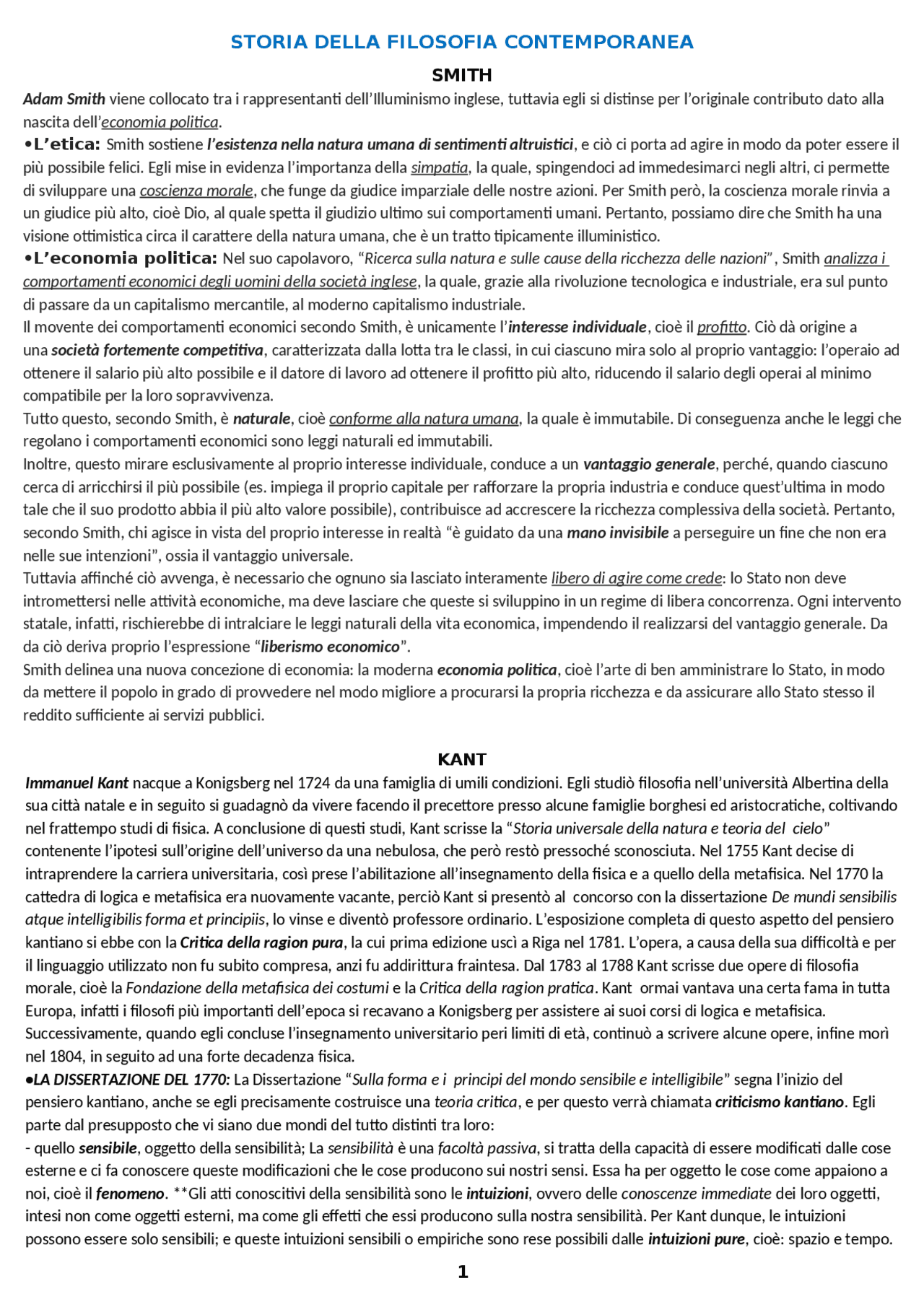 Riassunti Manuale Filosofi Docsity