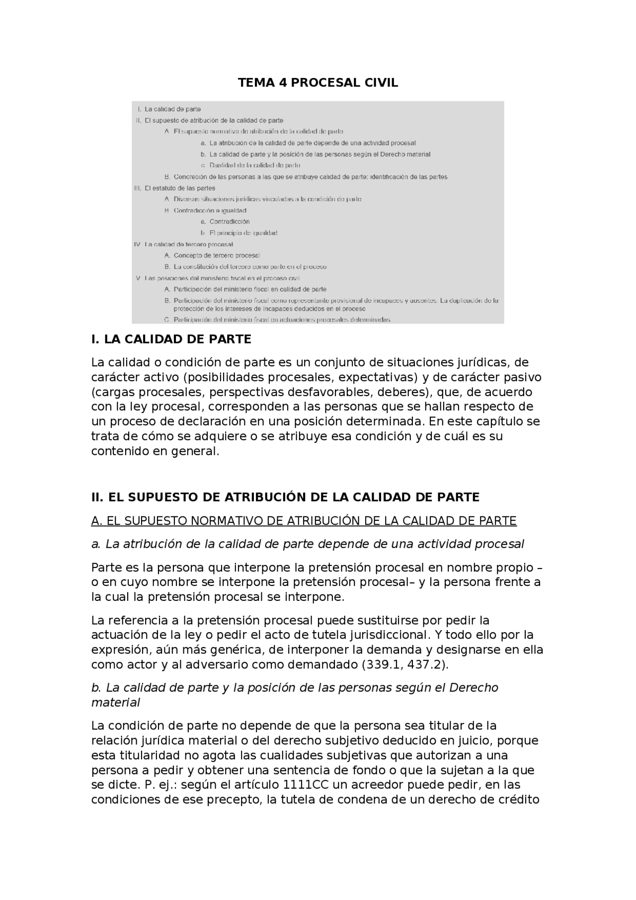 Apuntes Derecho Procesal I Docsity
