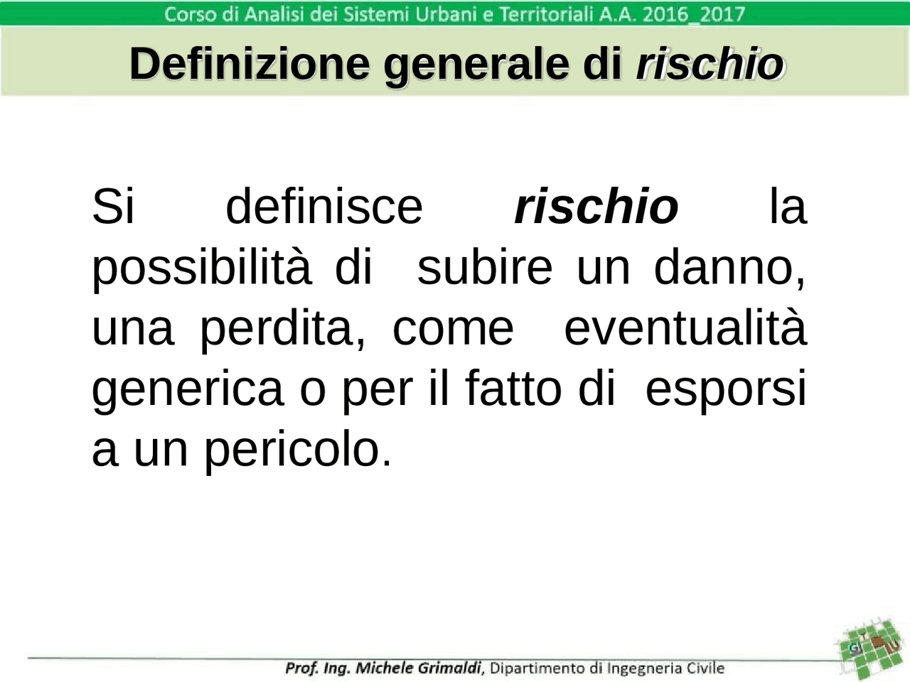 Slide Di Urbanistica Per Prepararsi Allesame Docsity