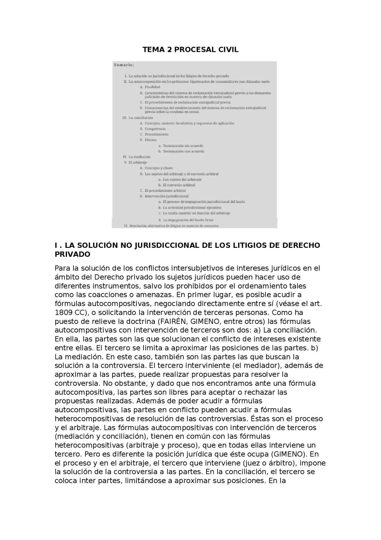 Apuntes Derecho Procesal I Docsity