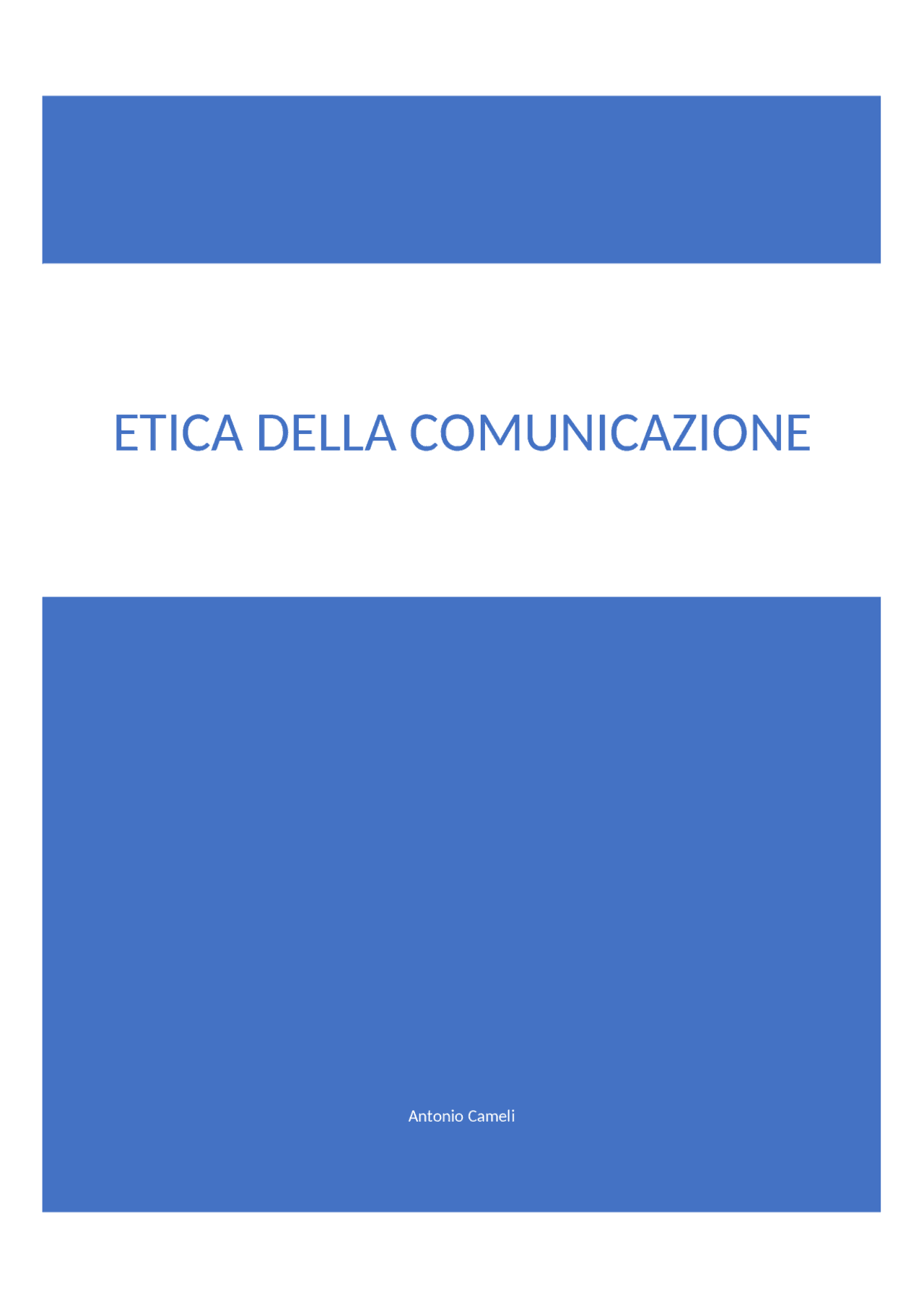 Etica Della Comunicazione Docsity