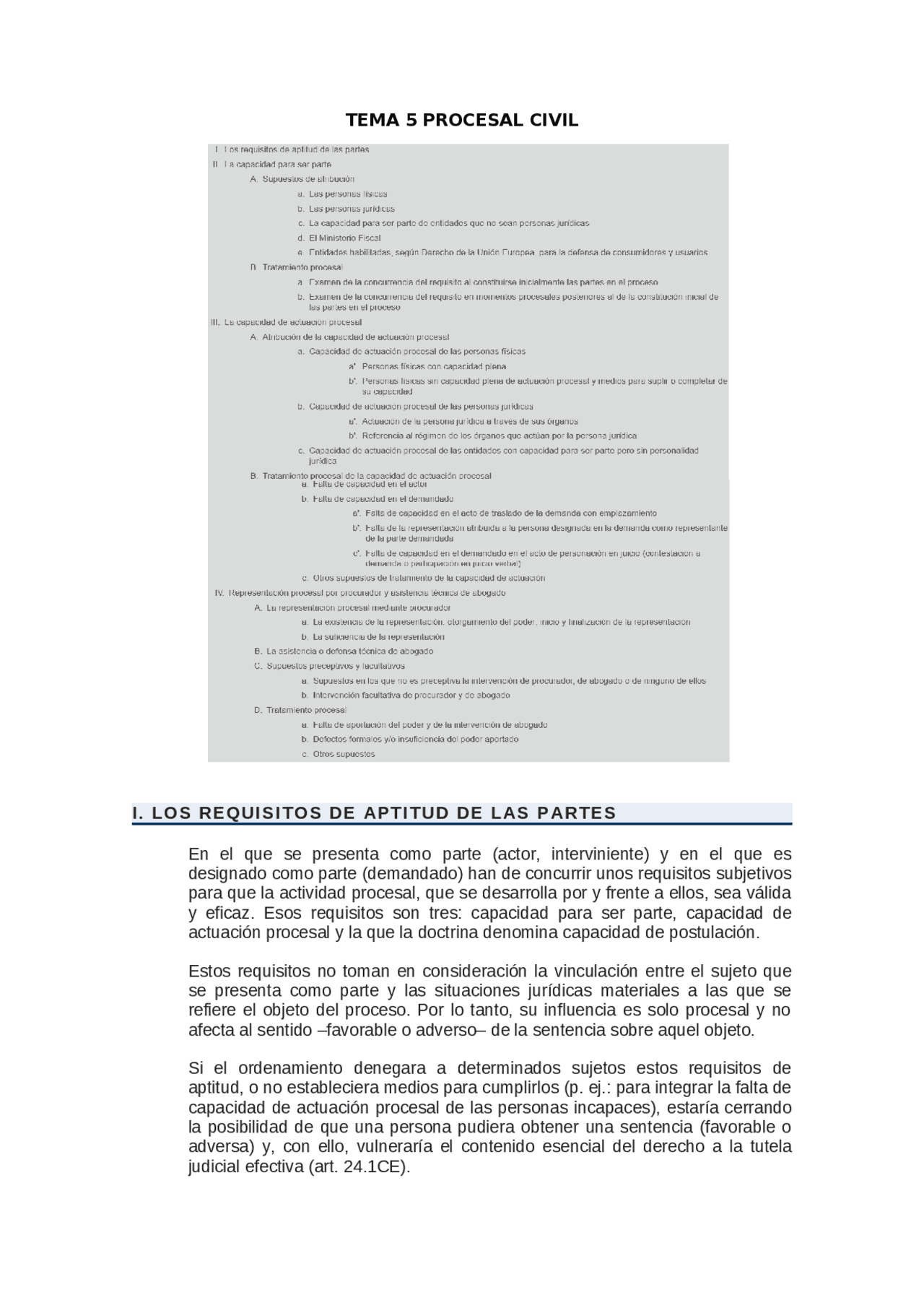 Apuntes Derecho Procesal I Docsity