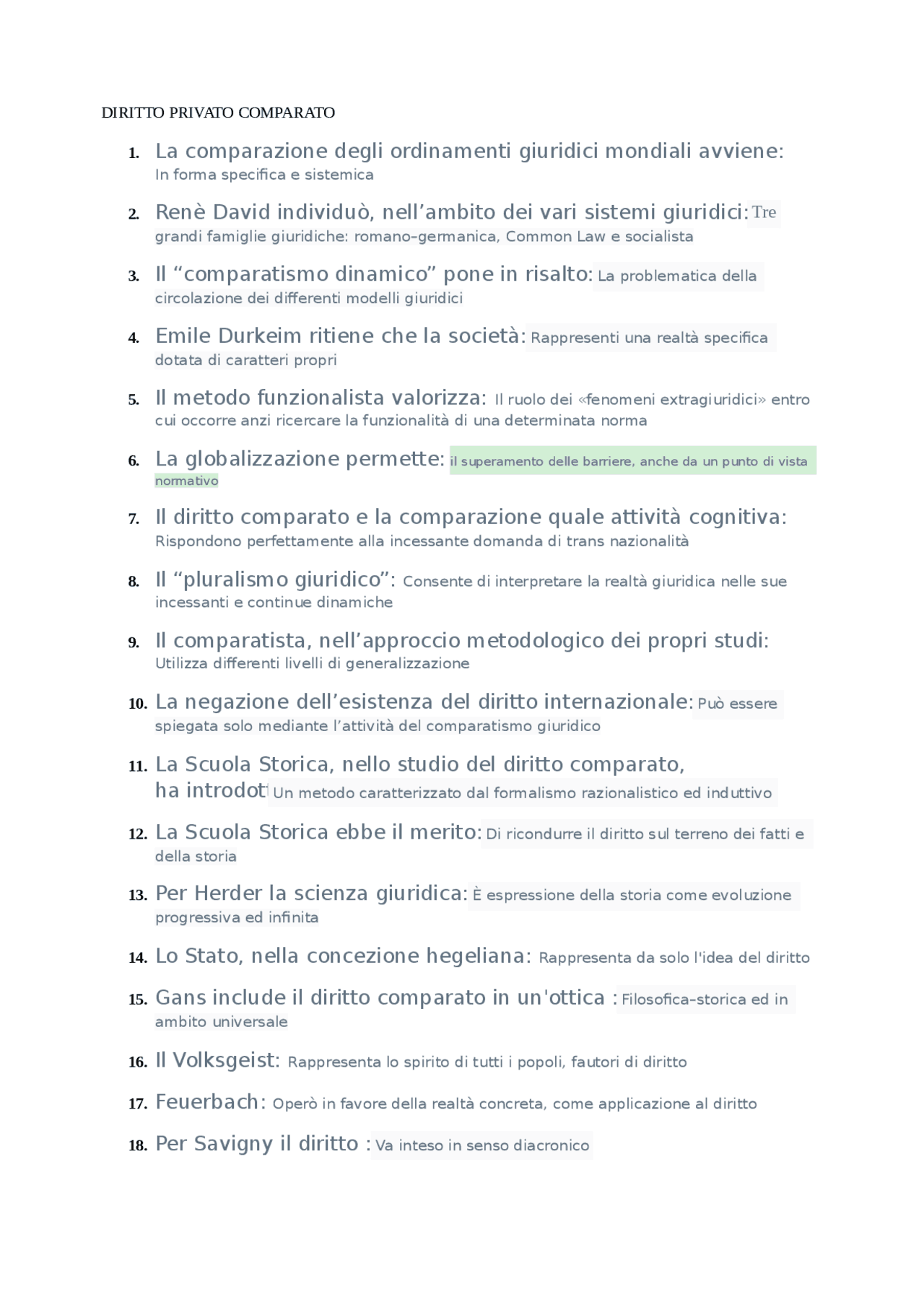 Diritto Privato Comparato Università Telematica Pegaso Set Di