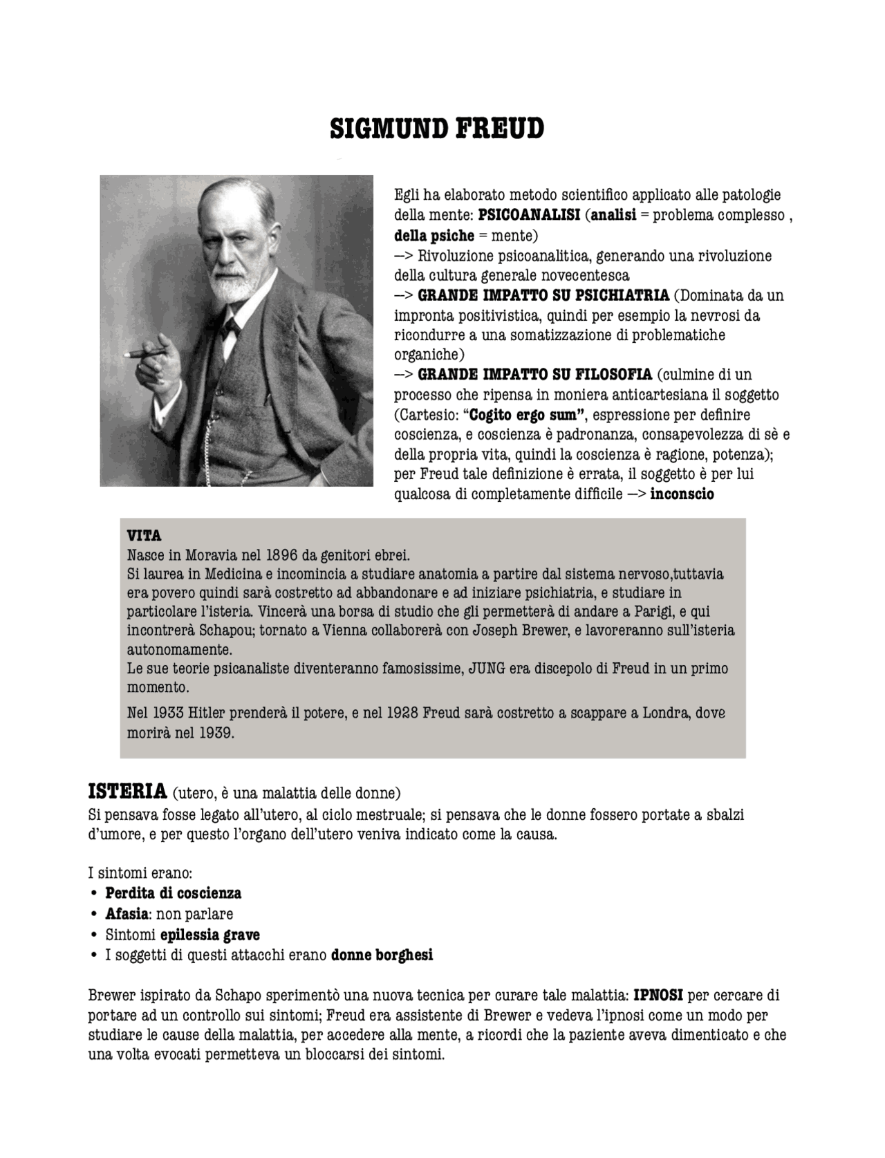 Appunti Di Sigmund Freud Docsity