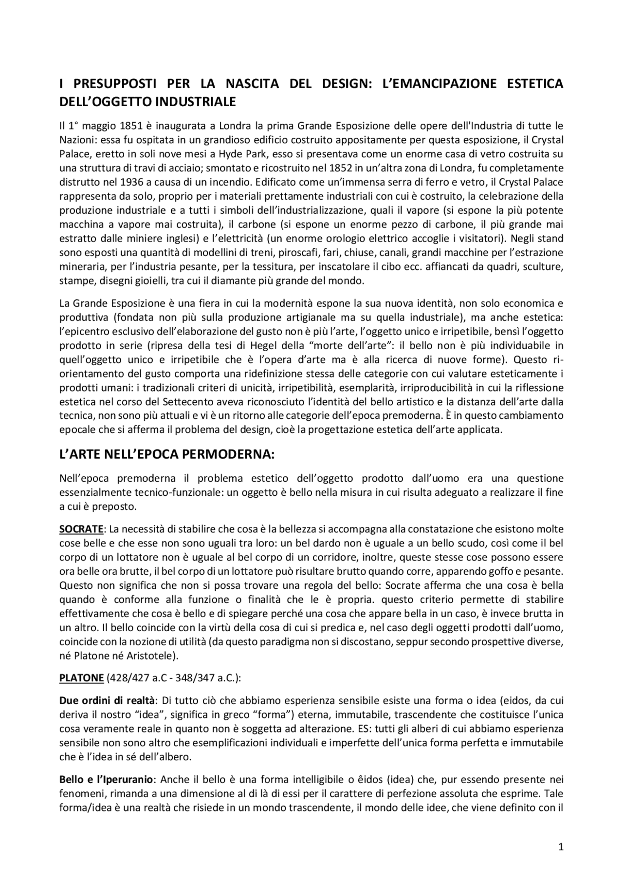 Riassunto Estetica E Design Di Andrea Mecacci Slide Chiara Cantelli