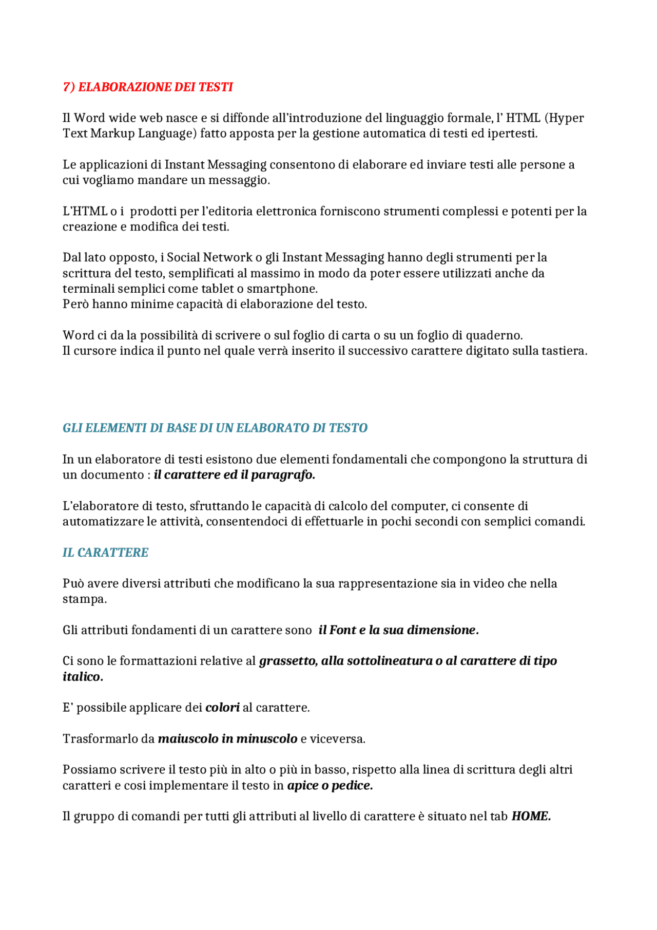 Informatica Di Base Docsity